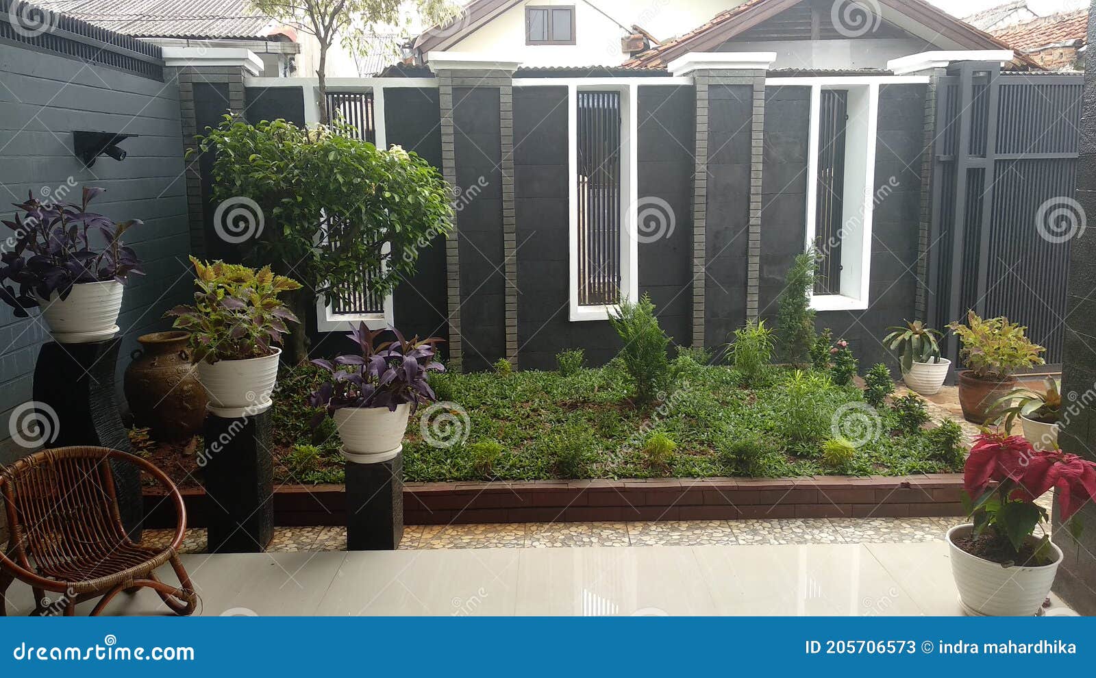 My Own Garden View on My Front Yard Stock Image - Image of garden, back ...
