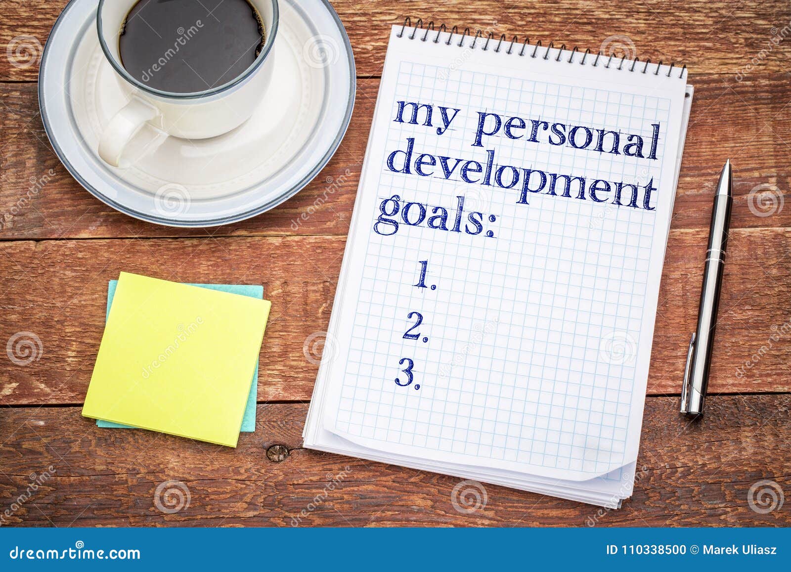My Personal Development Goals List Stock Photo - Image of setting ...