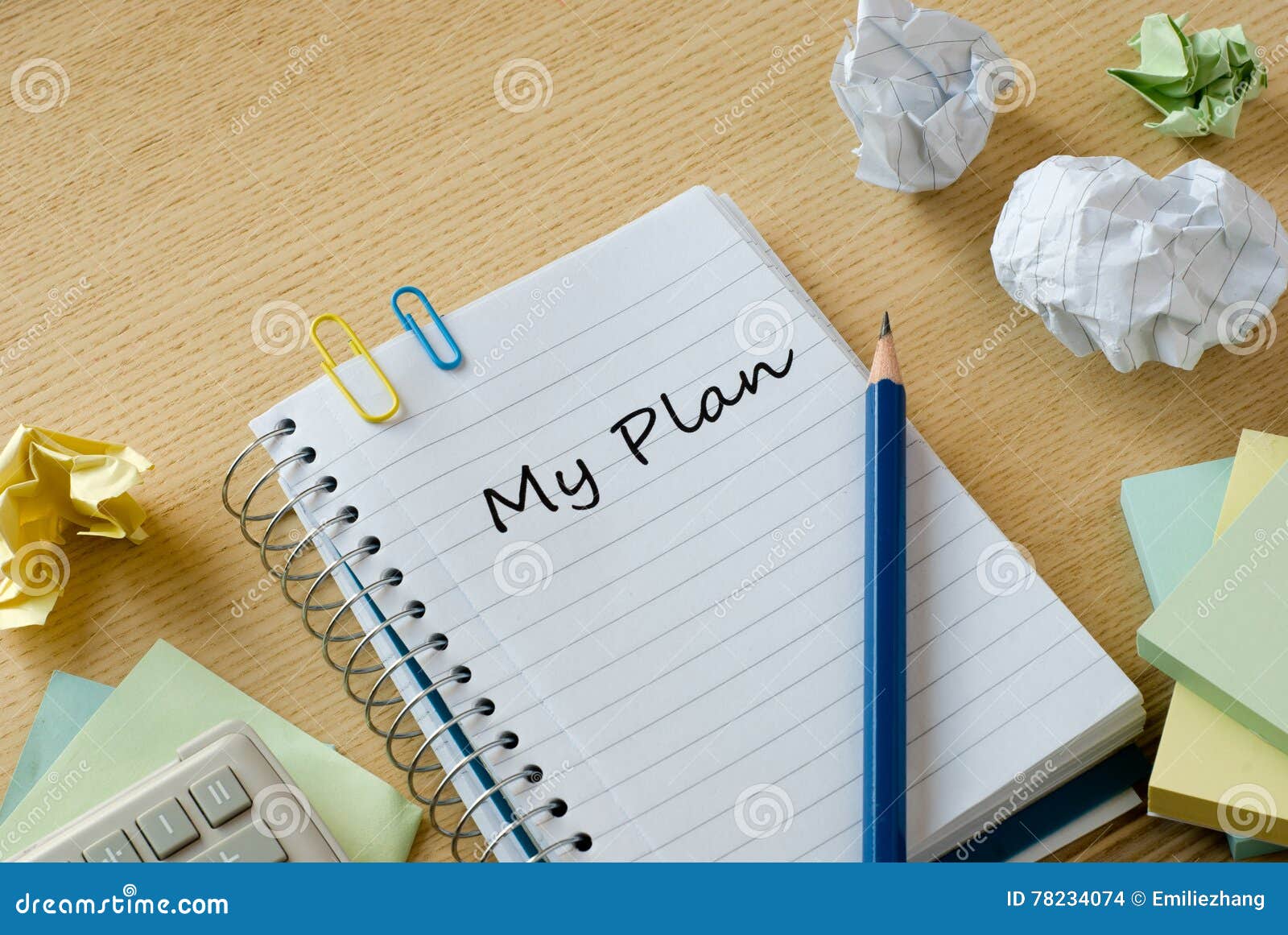 My plan stock photo. Image of desk, achievement, plan - 78234074