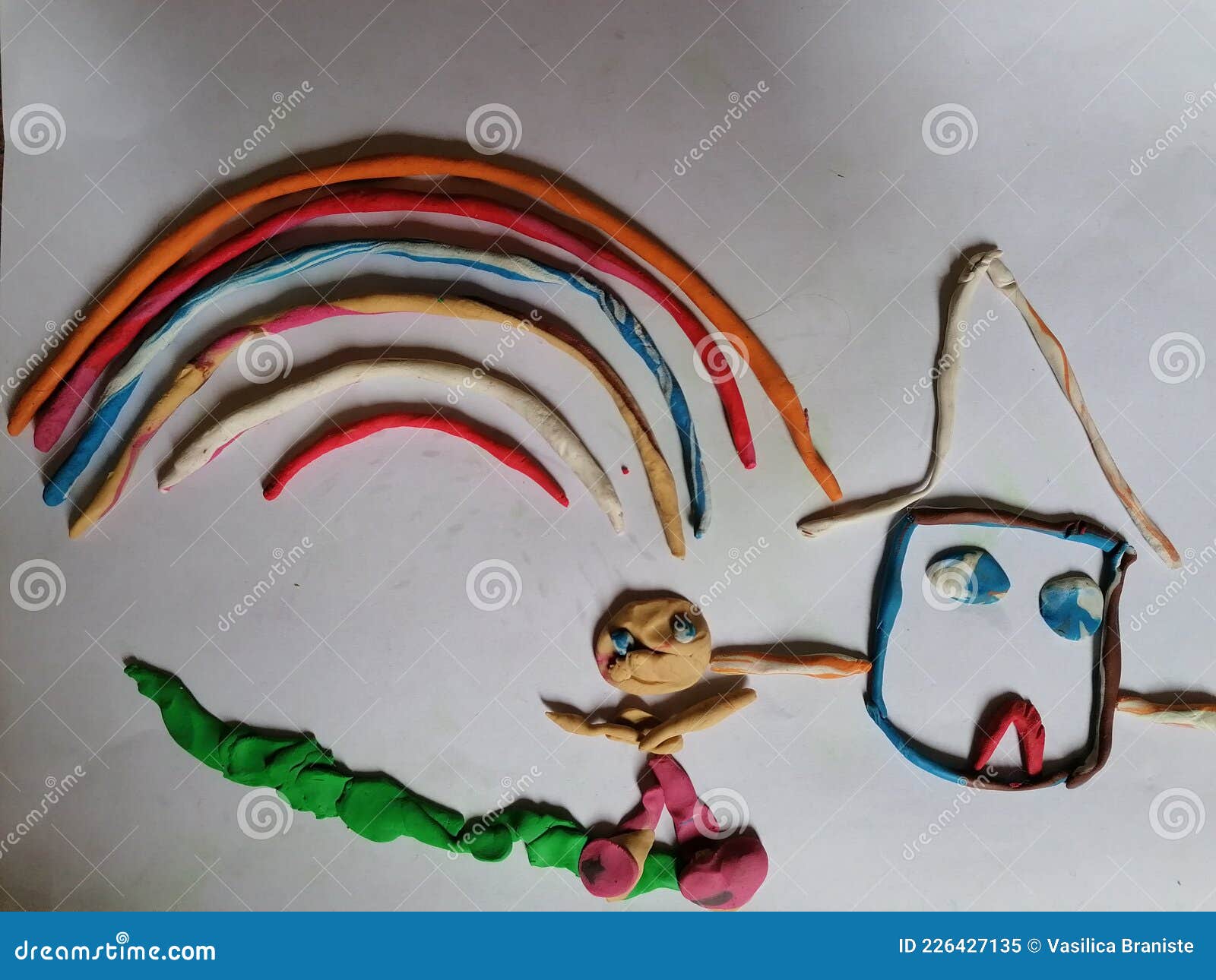 My plasticine world stock image. Image of imagination - 226427135