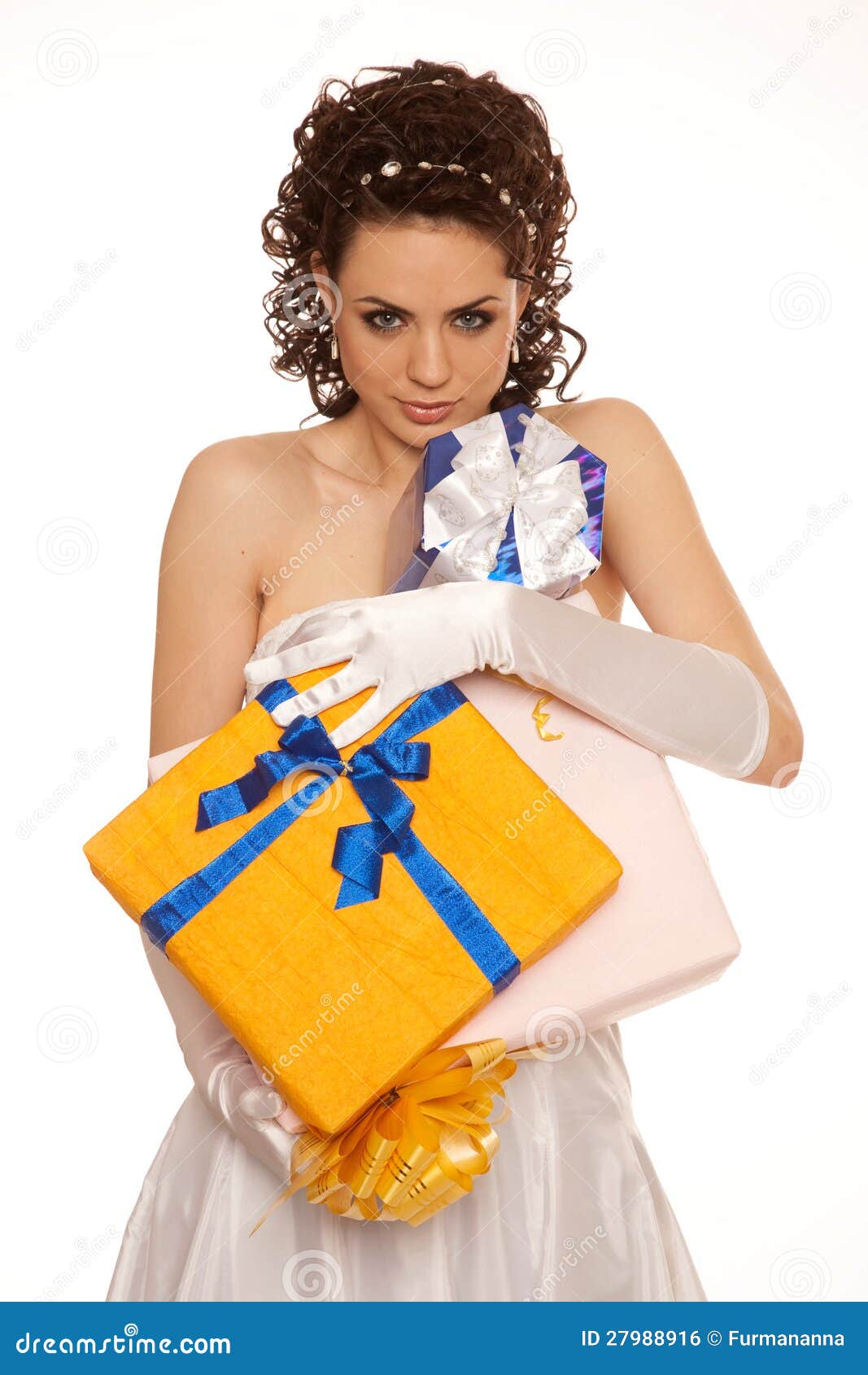 My presents! stock photo. Image of beautiful, glove, bride - 27988916