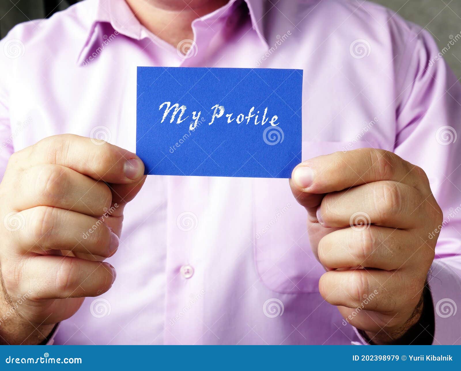 My Profile Y Inscription on the Page Stock Image - Image of opportunity ...