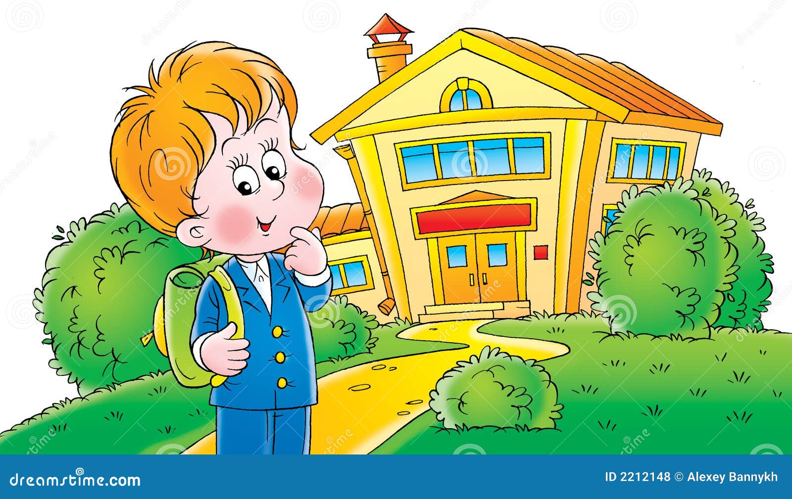 My school stock illustration. Illustration of childhood - 2212148