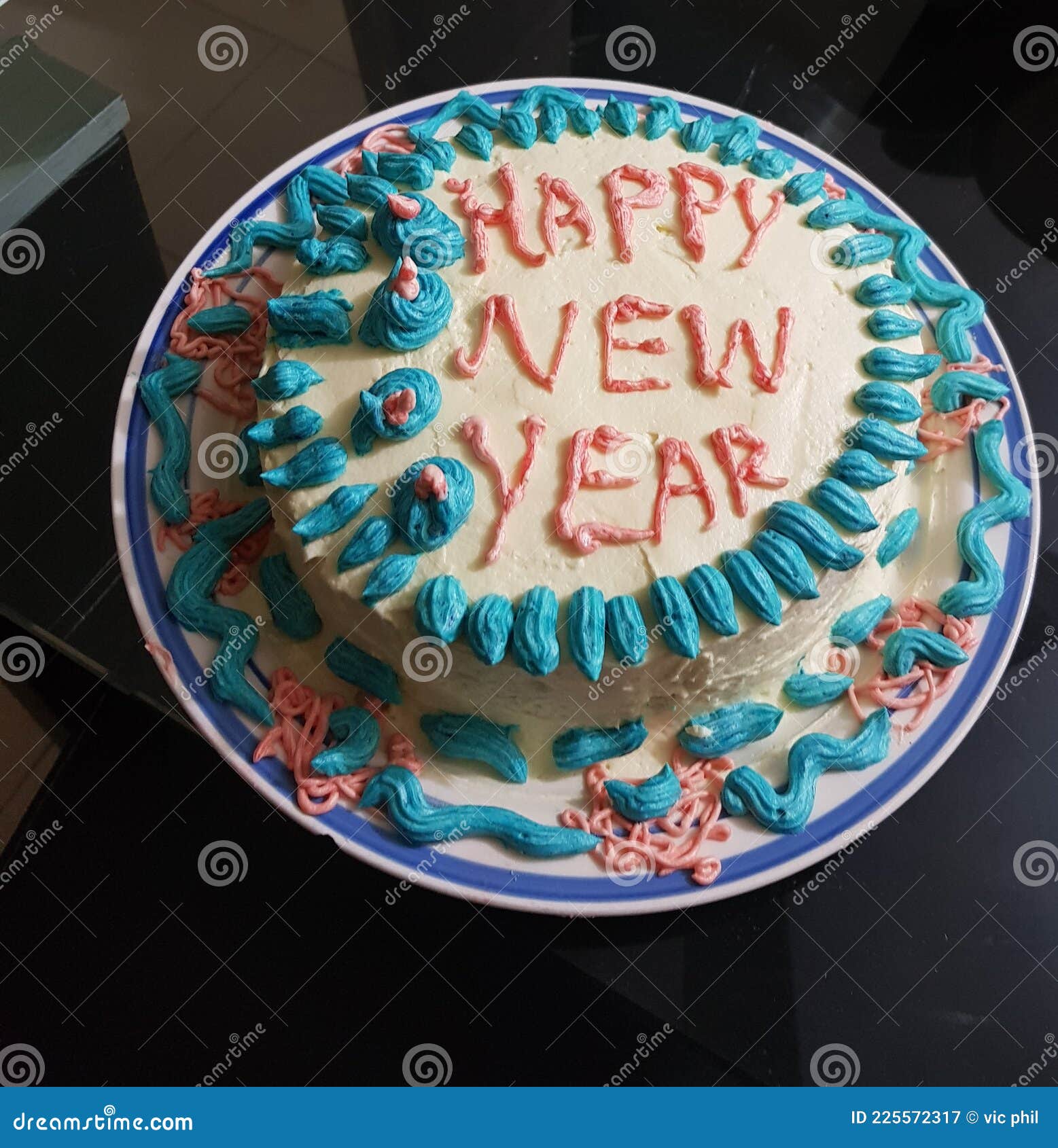 My Second Time Decorated Cake Stock Image - Image of food, time: 225572317
