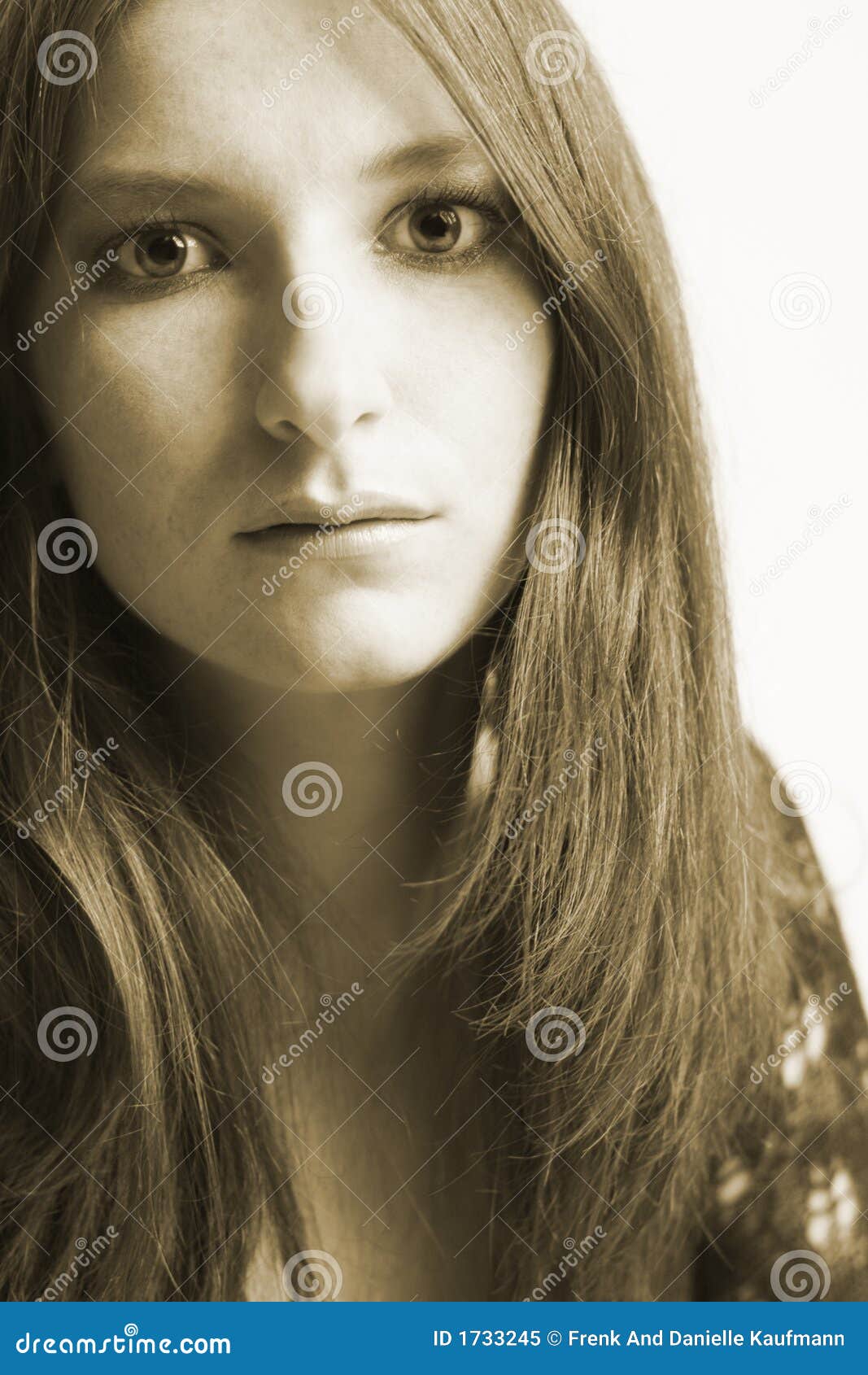 My Sepia Look stock image. Image of fashion, girl, hair - 1733245