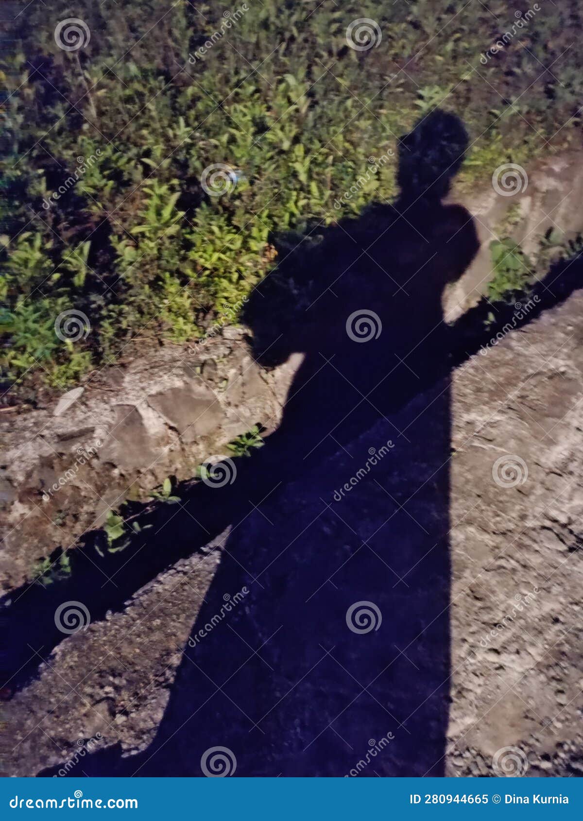 My Shadow at Night Will Never Disappear Stock Image - Image of ...