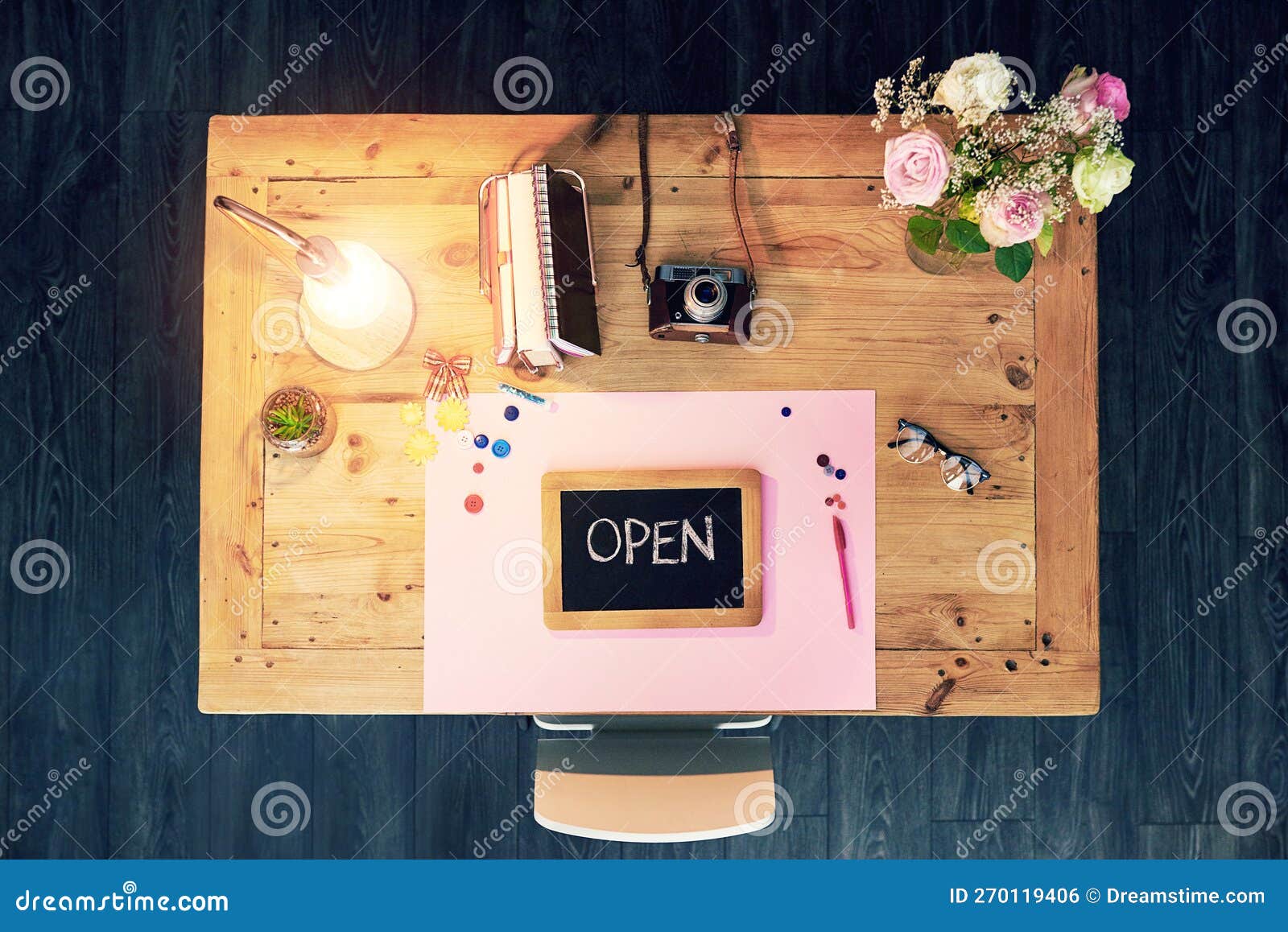 My Small Business is Now Open for Business. High Angle Shot of a ...