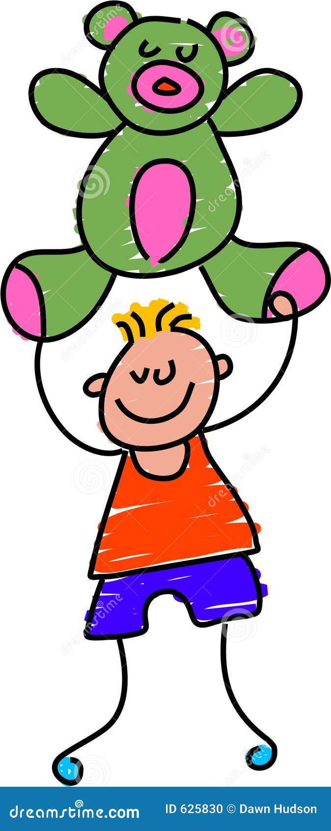 My teddy bear stock illustration. Illustration of isolated - 625830