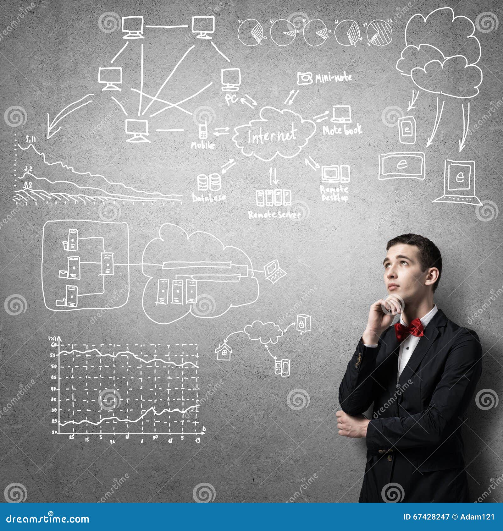 My thoughts stock image. Image of male, design, success - 67428247