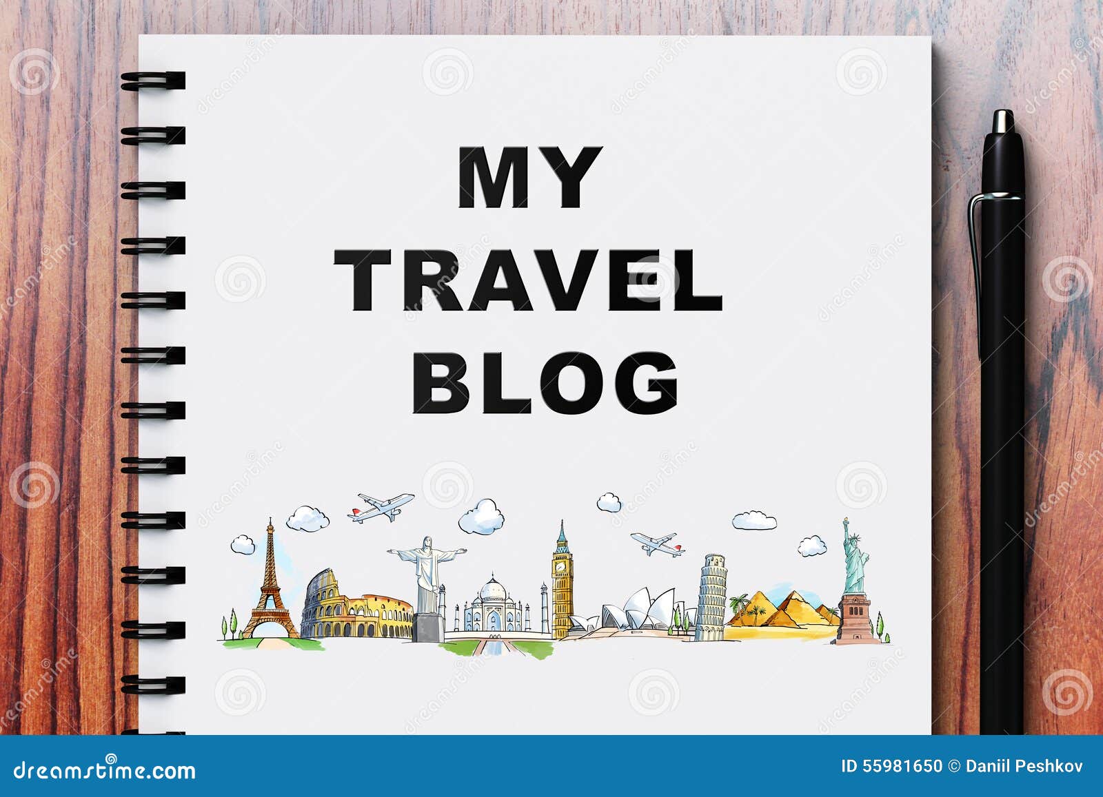 My travel blog stock photo. Image of clean, diary, note - 55981650