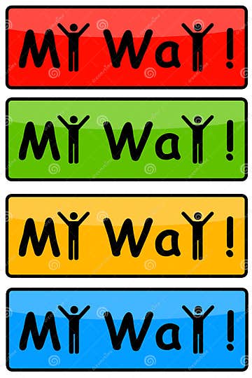 My way stock illustration. Illustration of decisions - 28958335