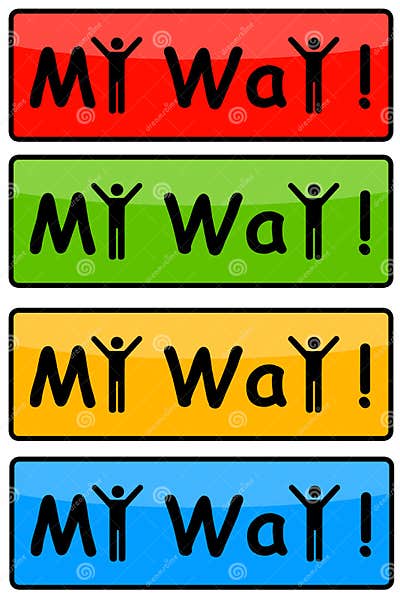 My way stock illustration. Illustration of decisions - 28958335