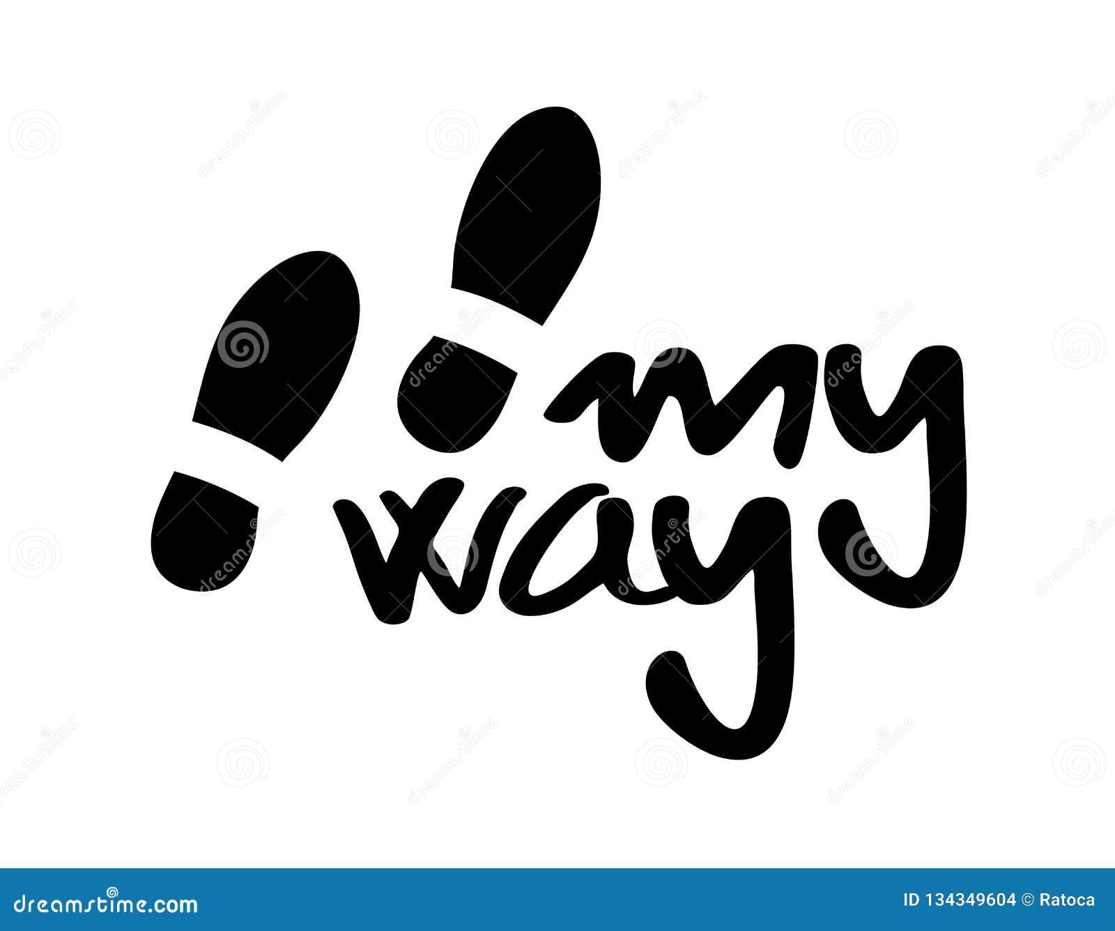 My way symbol stock vector. Illustration of sign, decision - 134349604