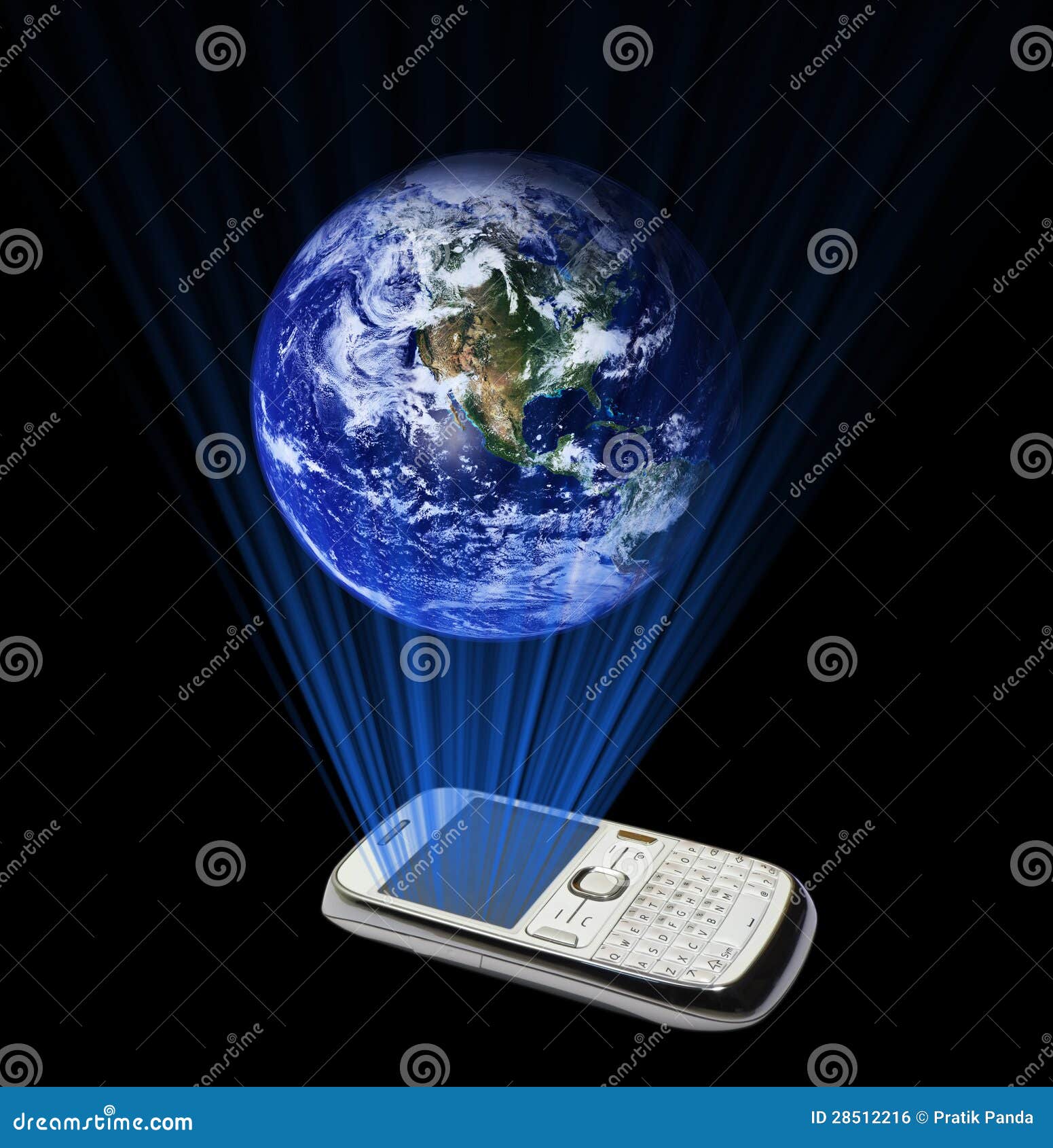 My World in My Smartphone Concept Stock Illustration - Illustration of ...