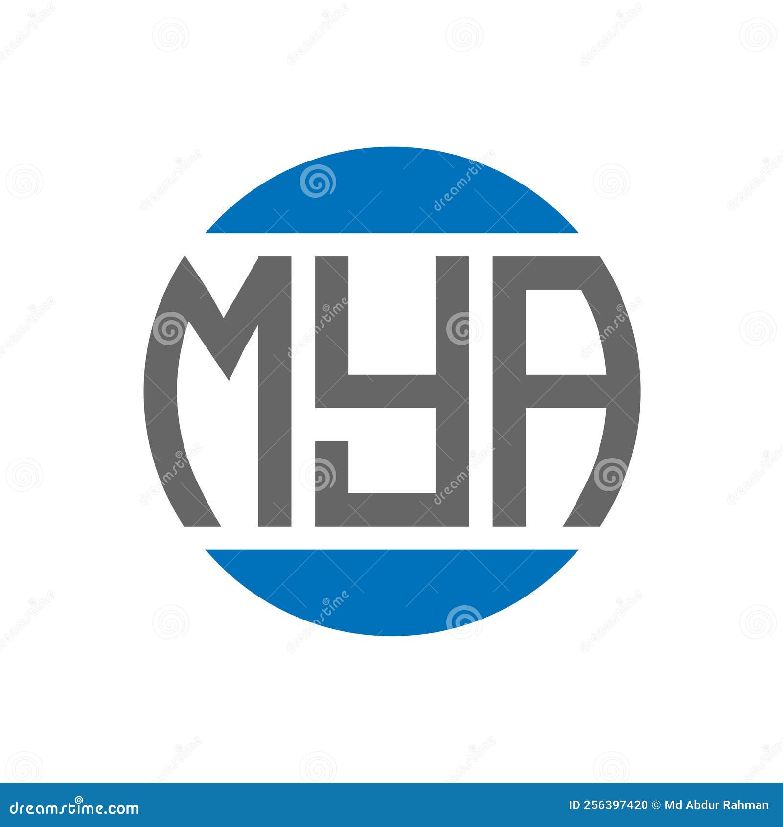 MYA Letter Logo Design on White Background. MYA Creative Initials ...