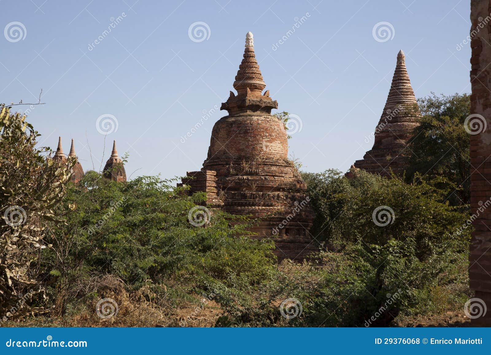 Myanmar, ancient Stupa stock photo. Image of birmania - 29376068