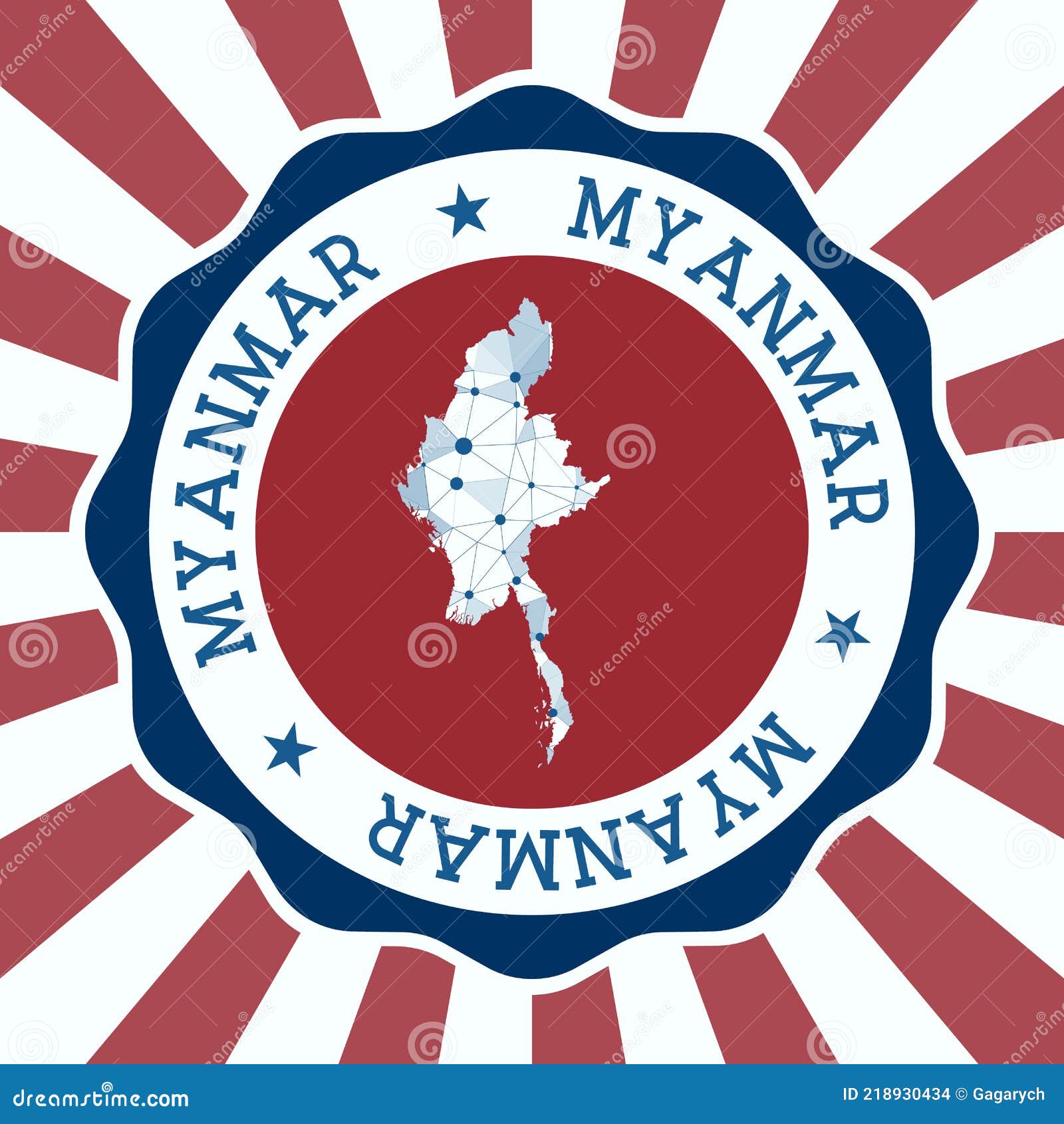 Myanmar Badge. stock vector. Illustration of internet - 218930434