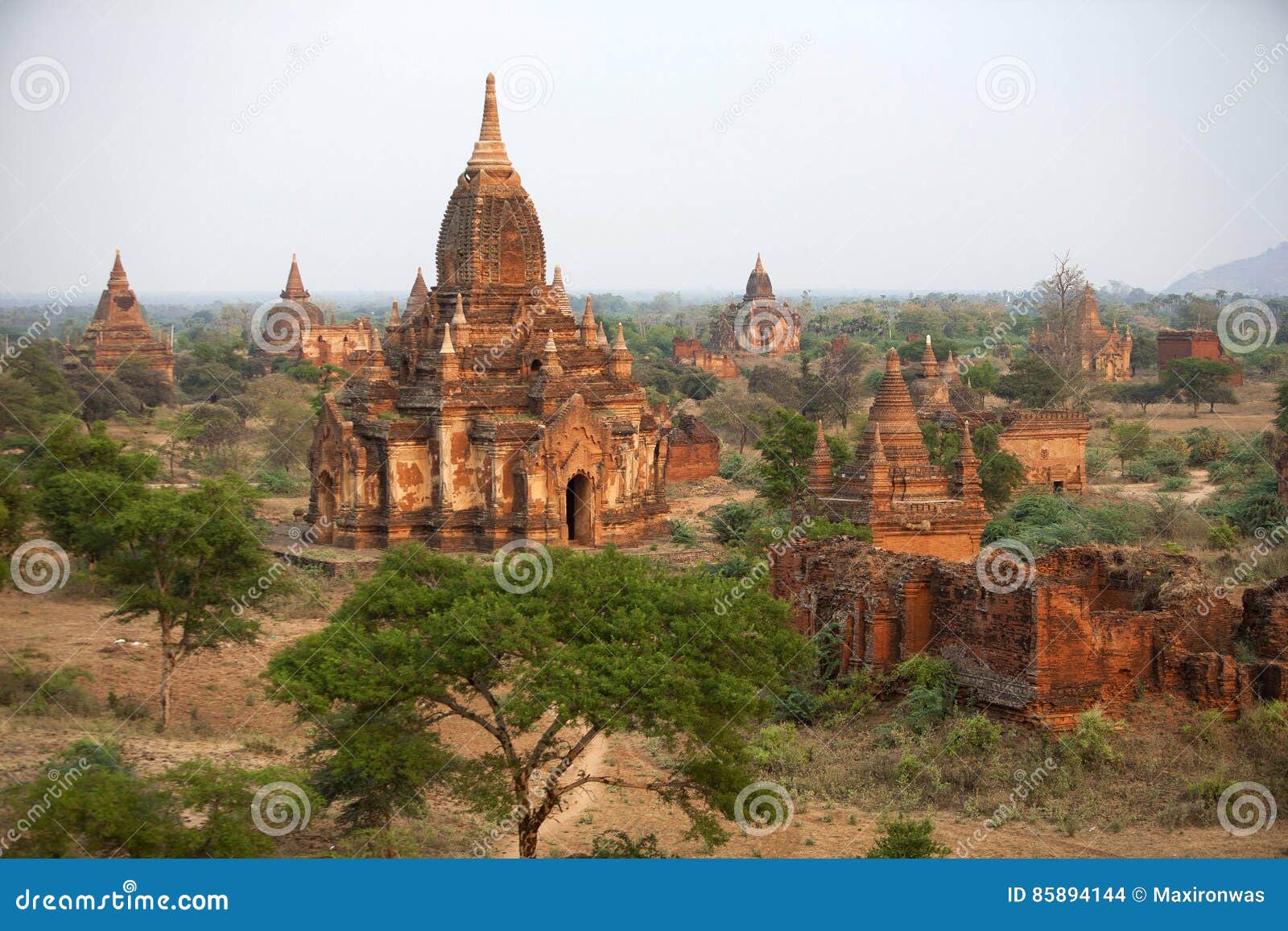 Myanmar - Bagan editorial stock image. Image of historical - 85894144