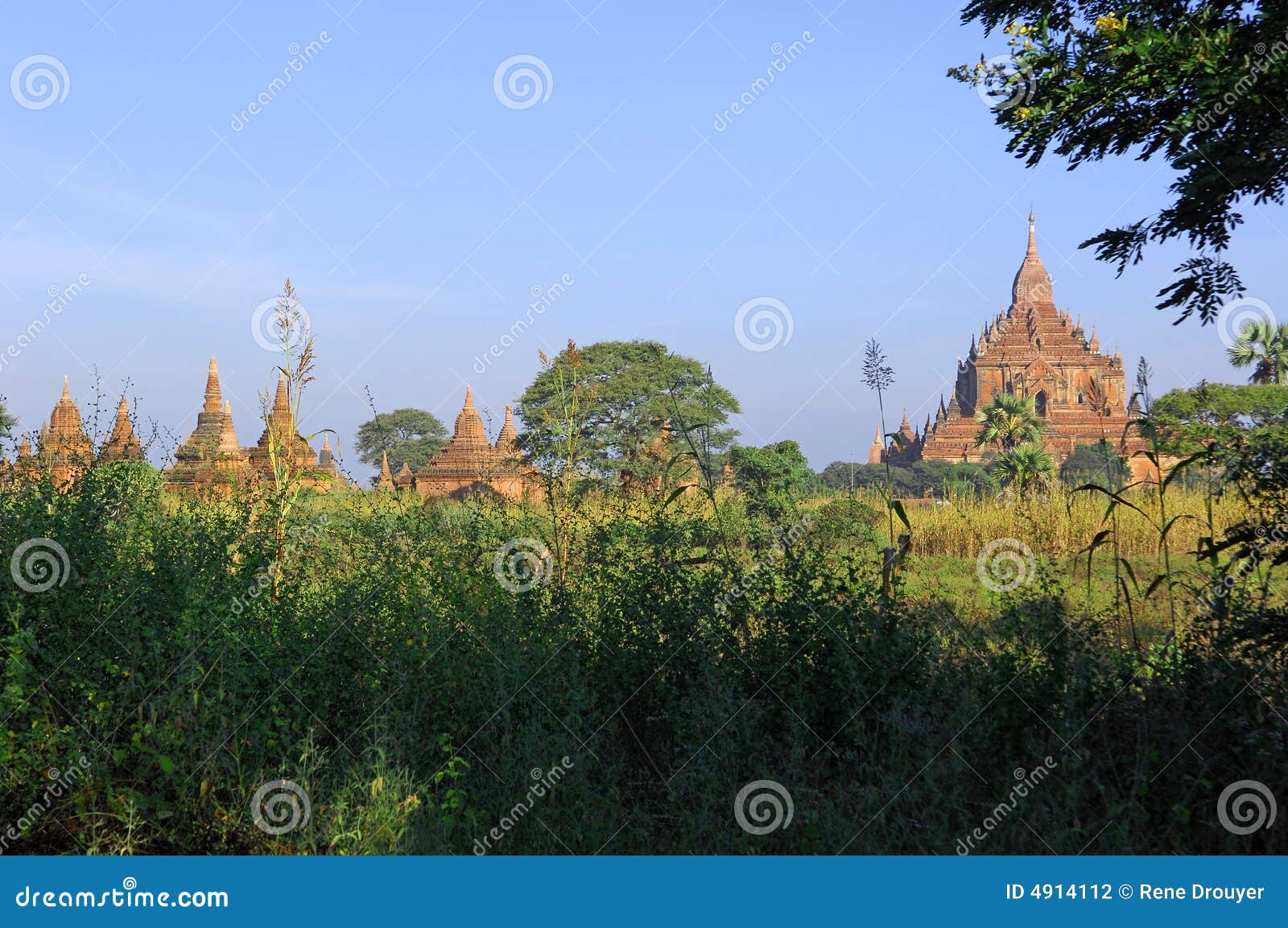 Myanmar, Bagan: General Panorama Stock Photo - Image of monk, antique ...