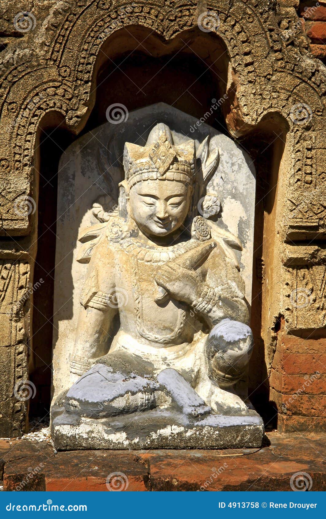 Myanmar, Bagan: Statue in a Pagoda Stock Photo - Image of myanmar ...
