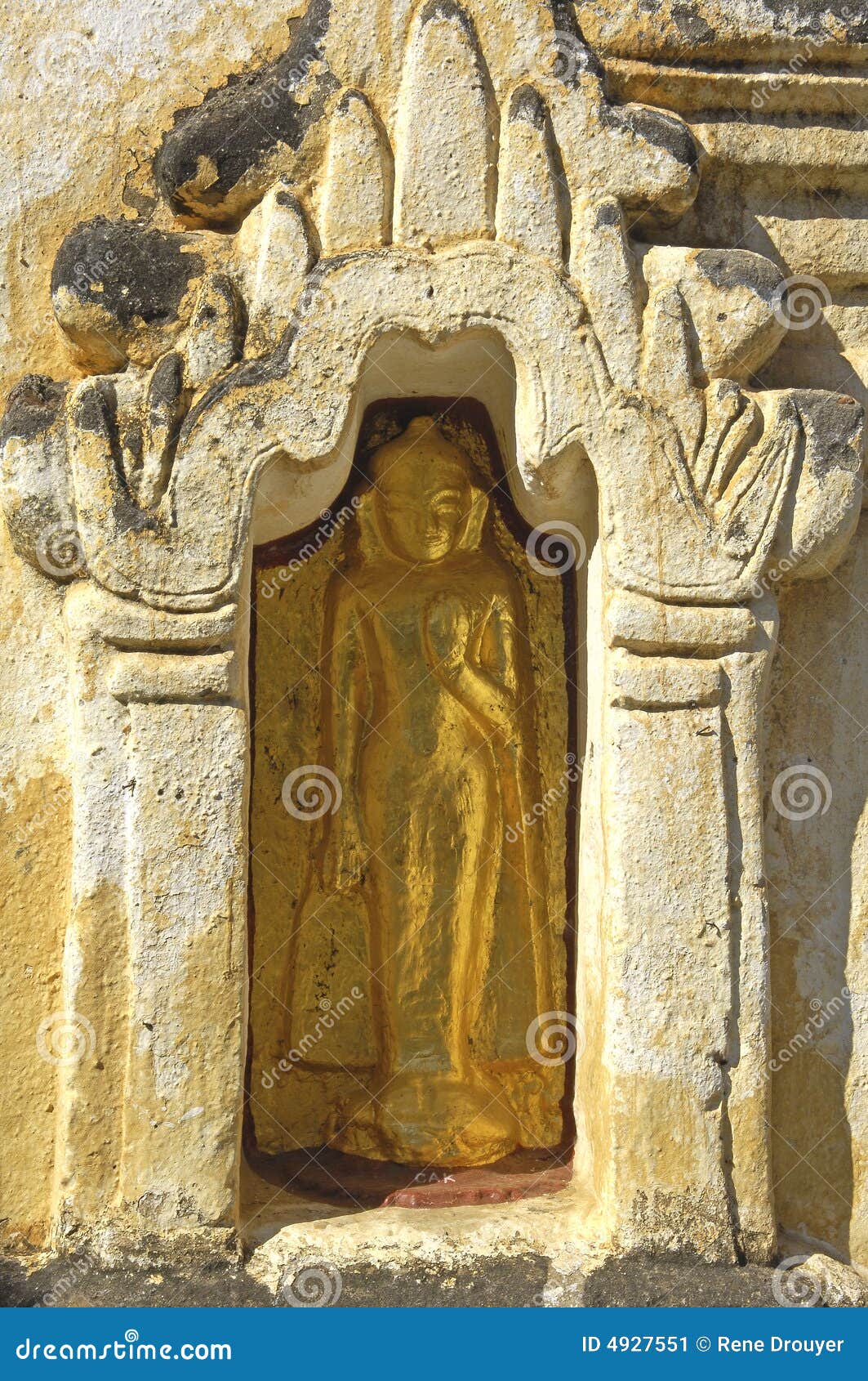 Myanmar, Bagan: Statue in a Pagoda Stock Image - Image of construction ...