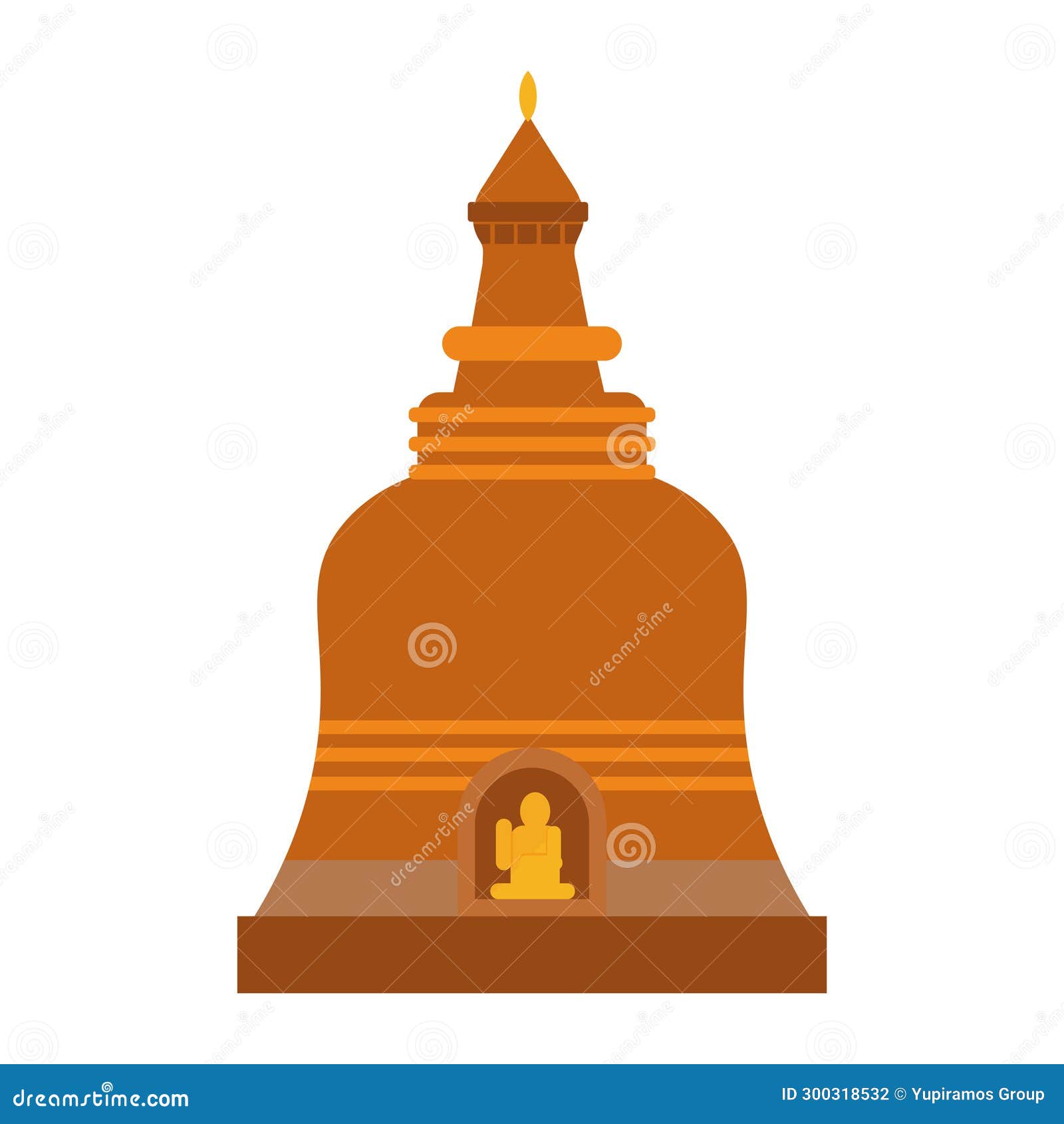 Myanmar Temple Icon Cartoon Vector. Patriotic Poster | CartoonDealer ...