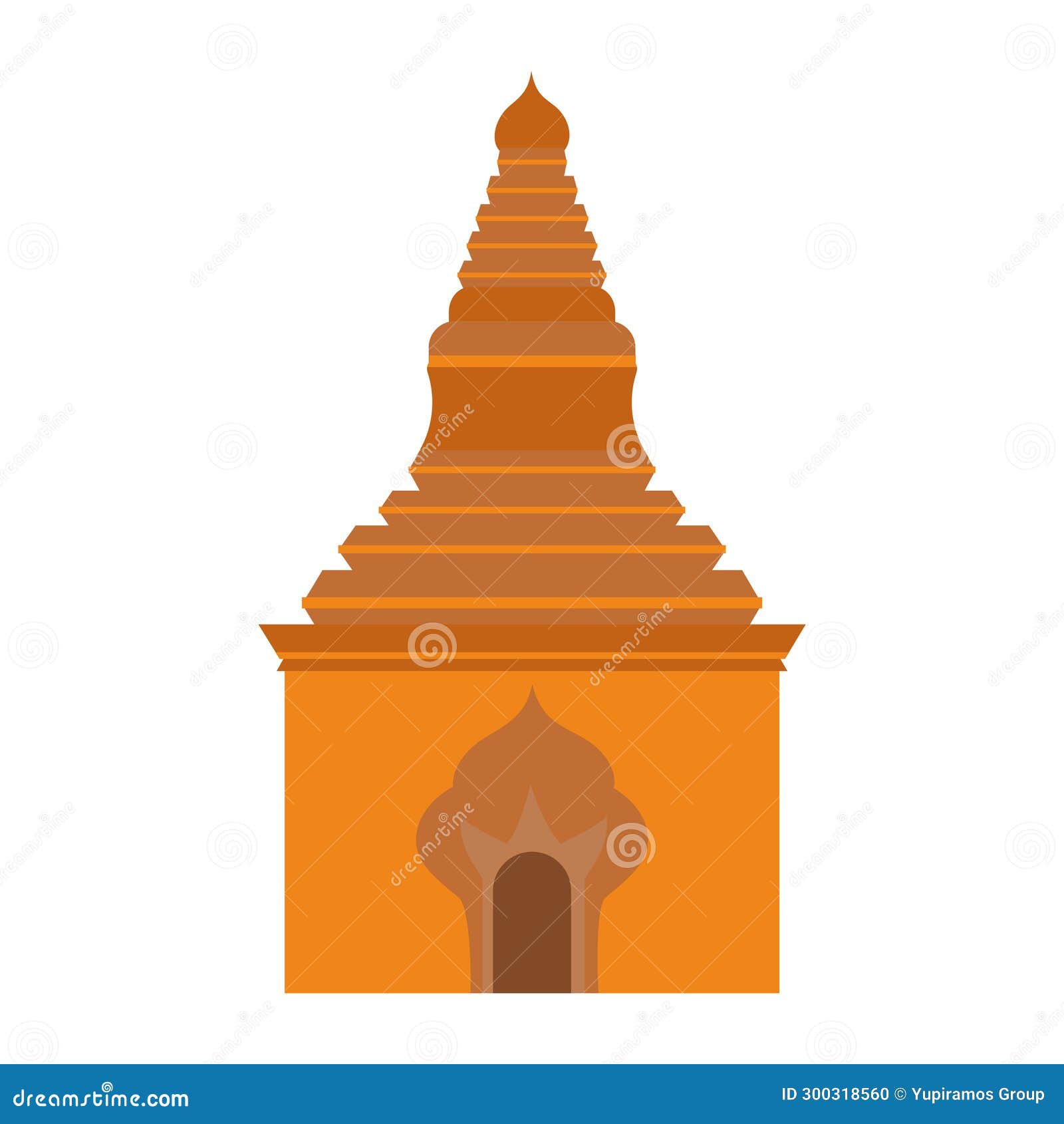 Myanmar Temple Icon Cartoon Vector. Patriotic Poster | CartoonDealer ...
