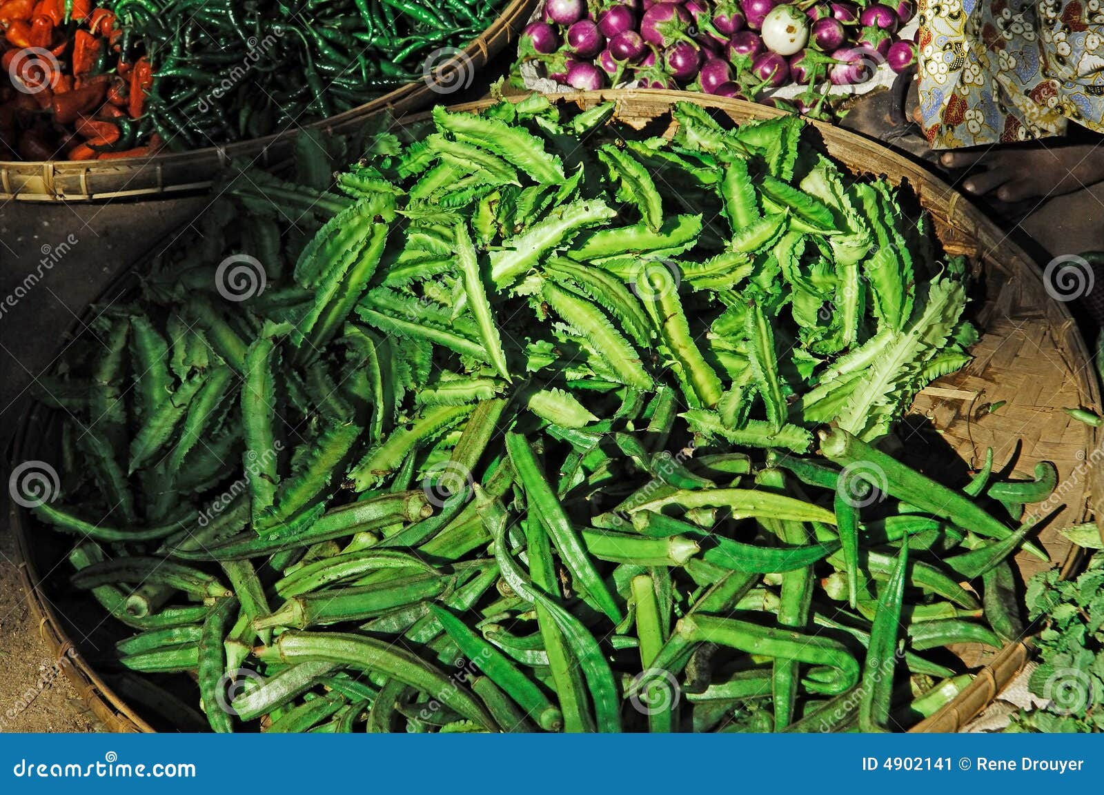 Myanmar, Bagan: Vegetables at the Market Stock Image - Image of ...