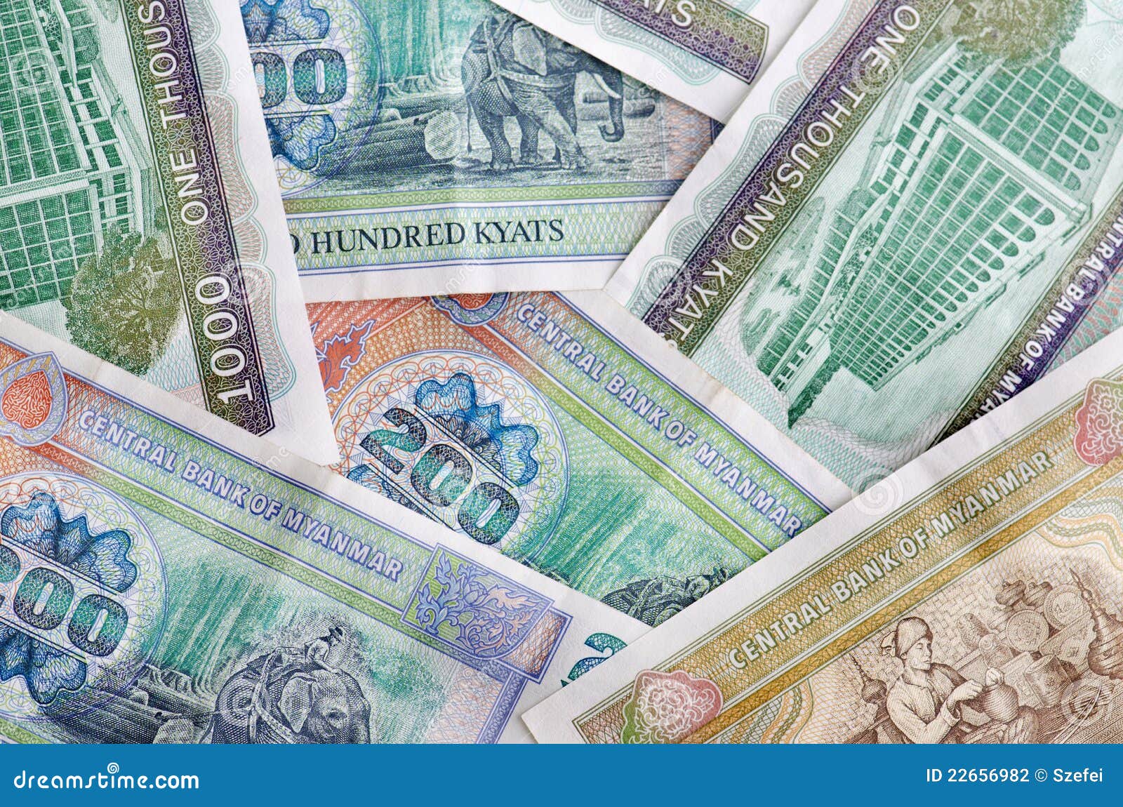 Myanmar banknotes stock photo. Image of commercial, asia - 22656982