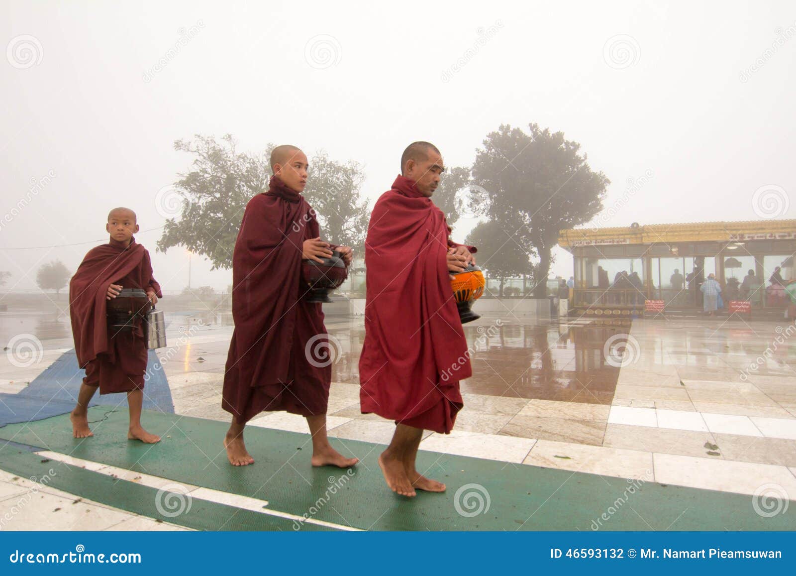 Myanmar Buddhist Monk At Shwezigon Paya, Bagan, Myanmar Editorial Photo ...