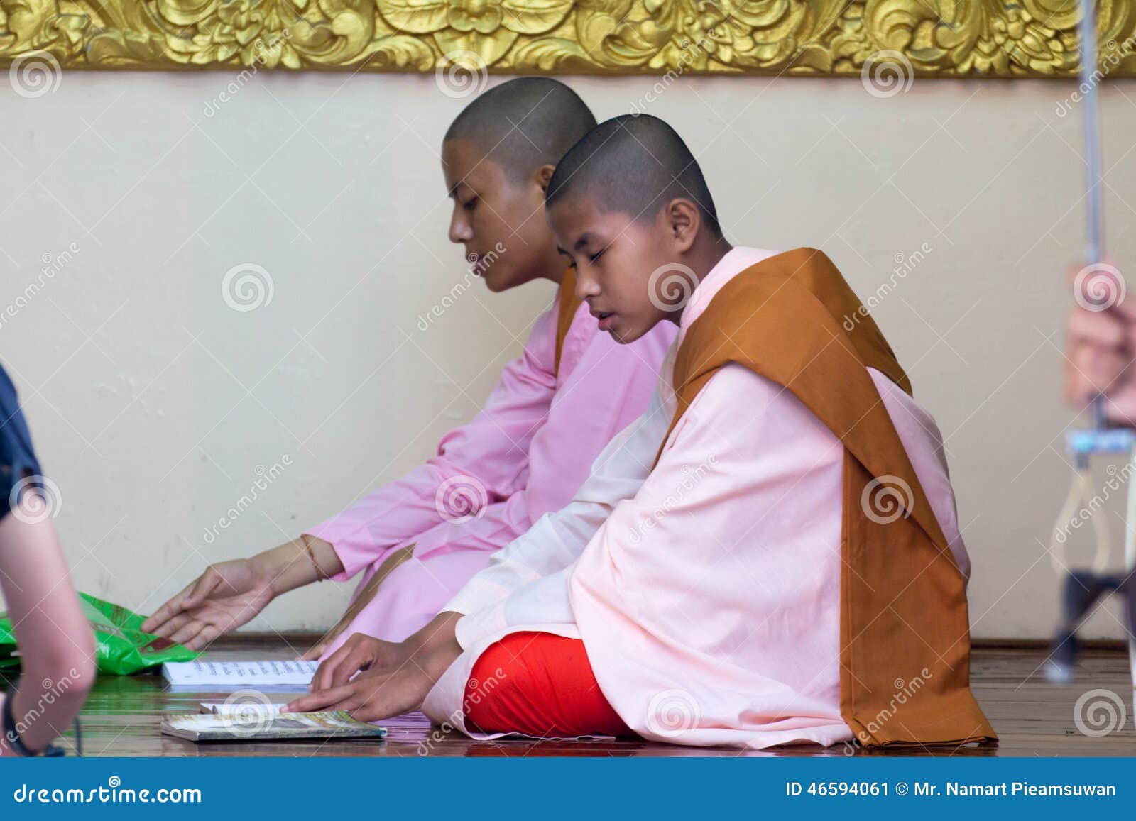 Myanmar Buddhist Monk At Shwezigon Paya, Bagan, Myanmar Editorial Photo ...