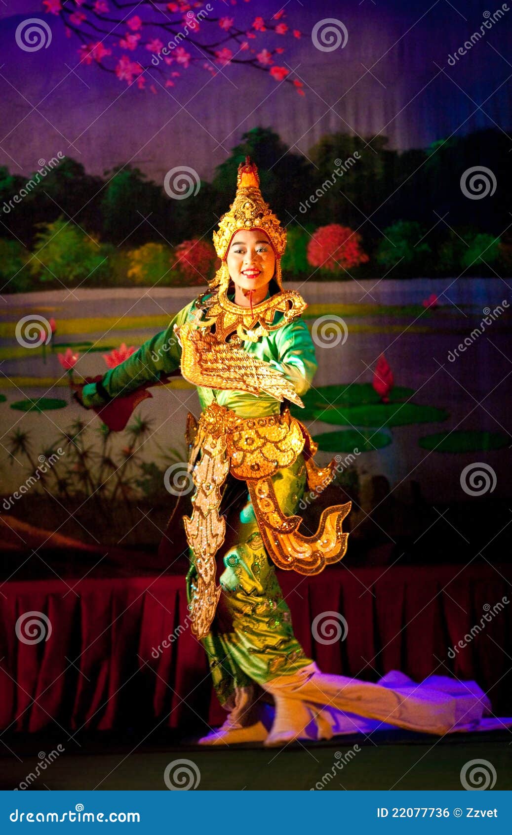 Myanmar Classical Dance editorial photo. Image of folk - 22077736