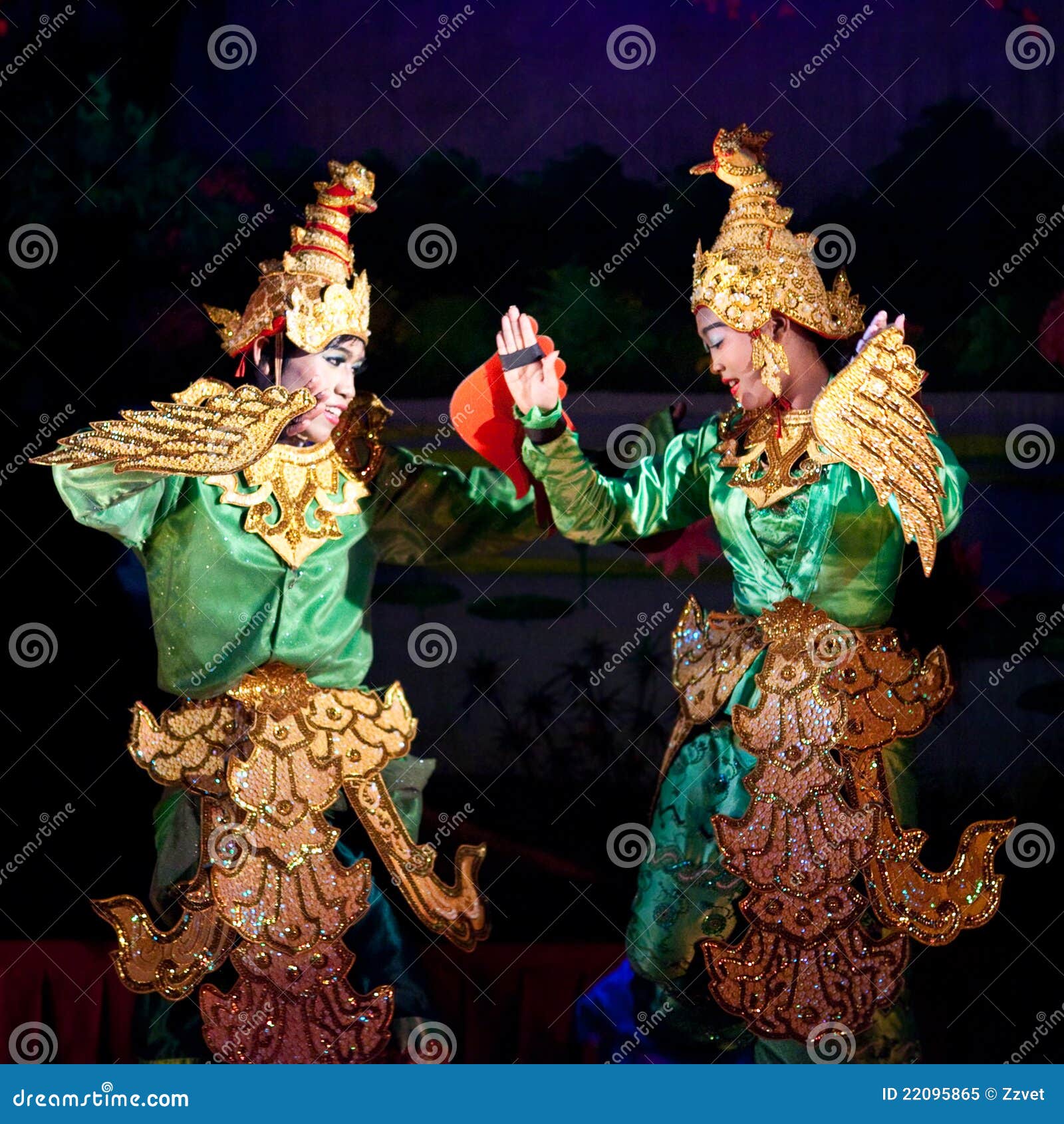 Myanmar Classical Dance editorial image. Image of expression - 22095865