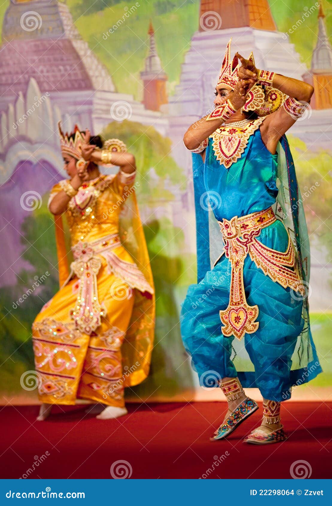 Myanmar Classical Dance editorial stock image. Image of concert - 22298064