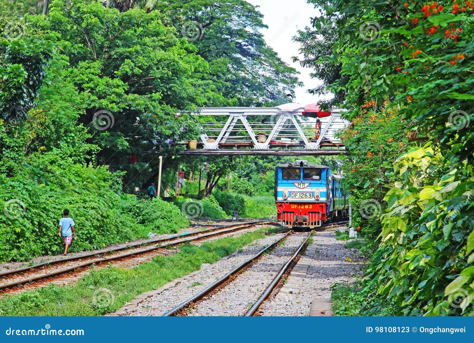 Myanmar Classical Train editorial stock photo. Image of city - 98108123