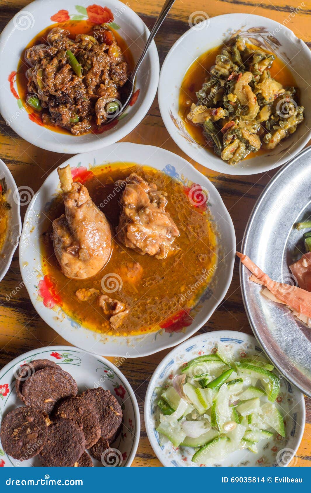 Myanmar Food Set stock photo. Image of spicy, menu, lunch - 69035814