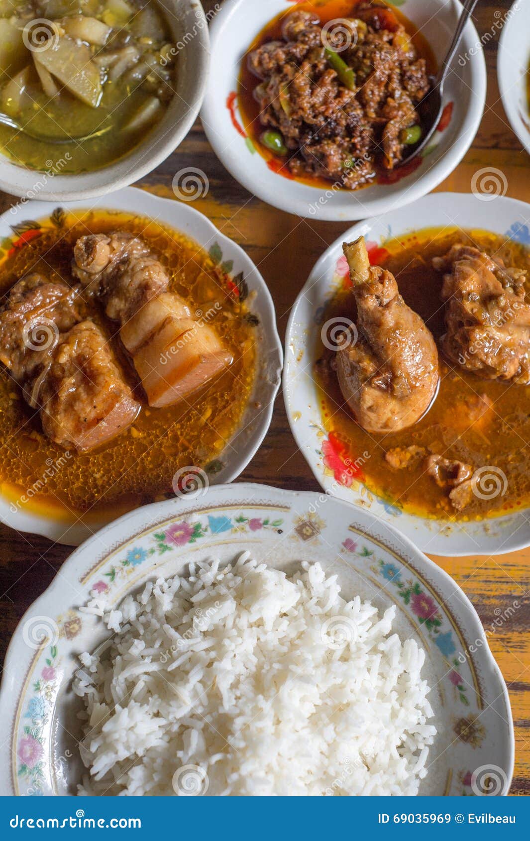 Myanmar Food Set stock image. Image of dinner, meat, portion - 69035969