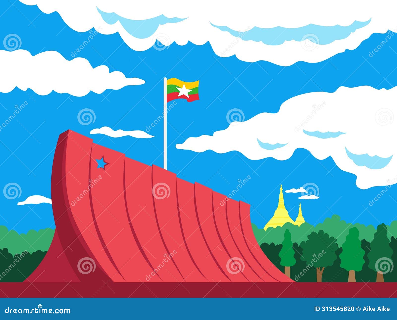 Burmese Martyrs Day Arzarni Myanmar National Holiday 19 July Soldier ...