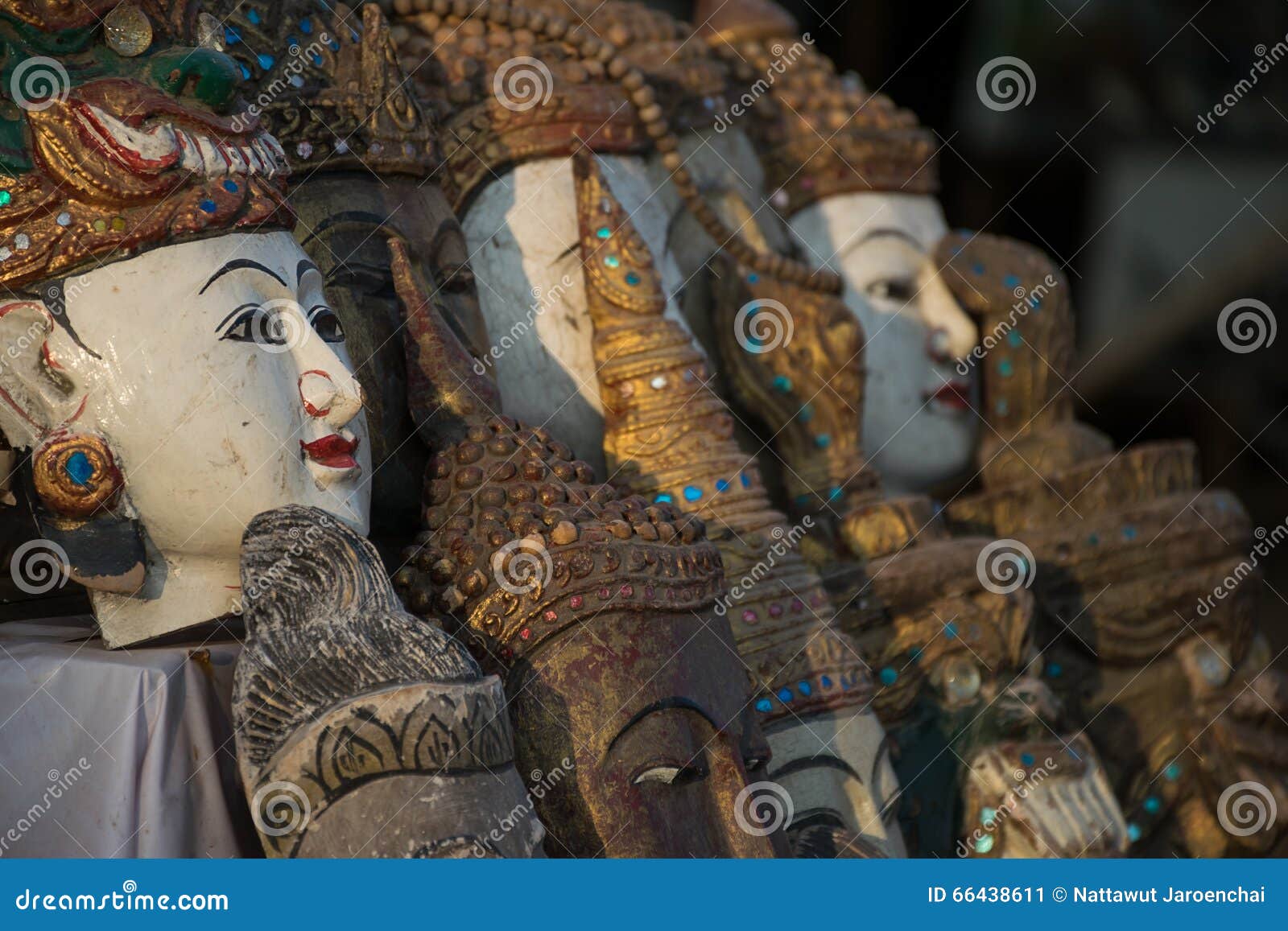 Myanmar mask stock image. Image of face, shine, peaceful - 66438611