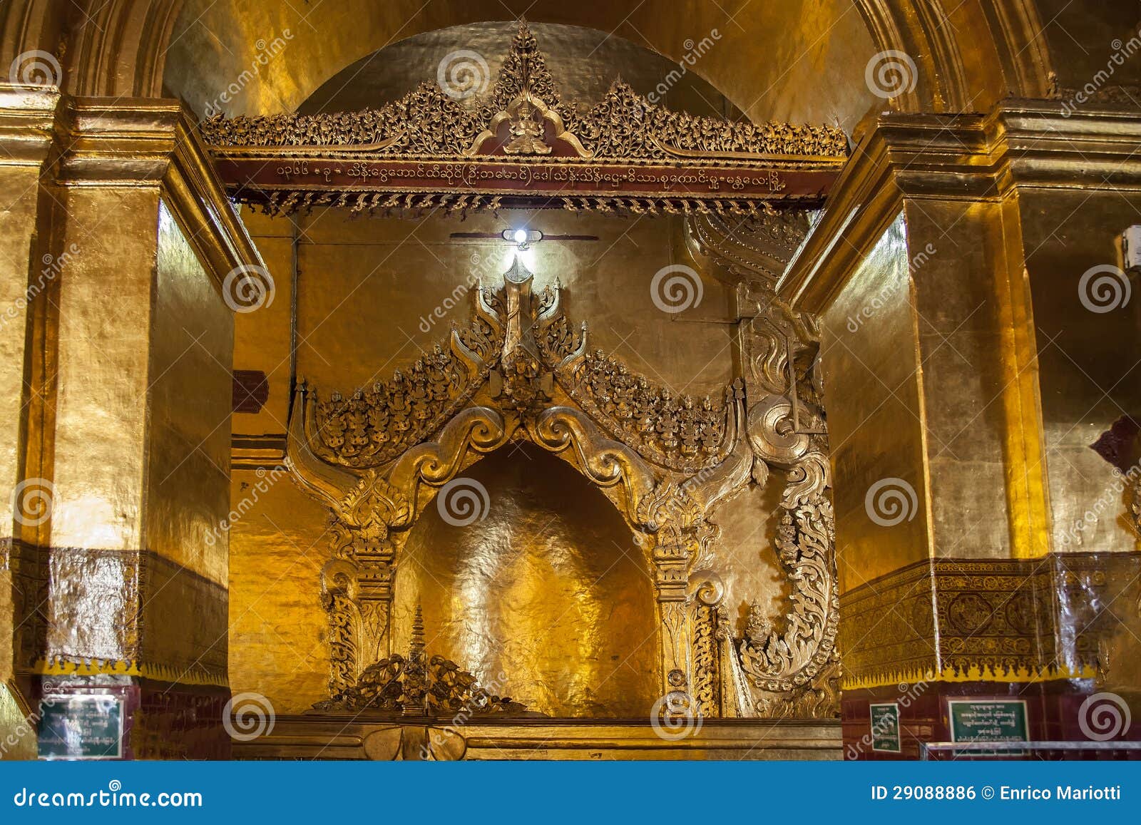 Myanmar, Monastery Taung Kalat, Mount Popa, Buddhist Temple And Buddha ...