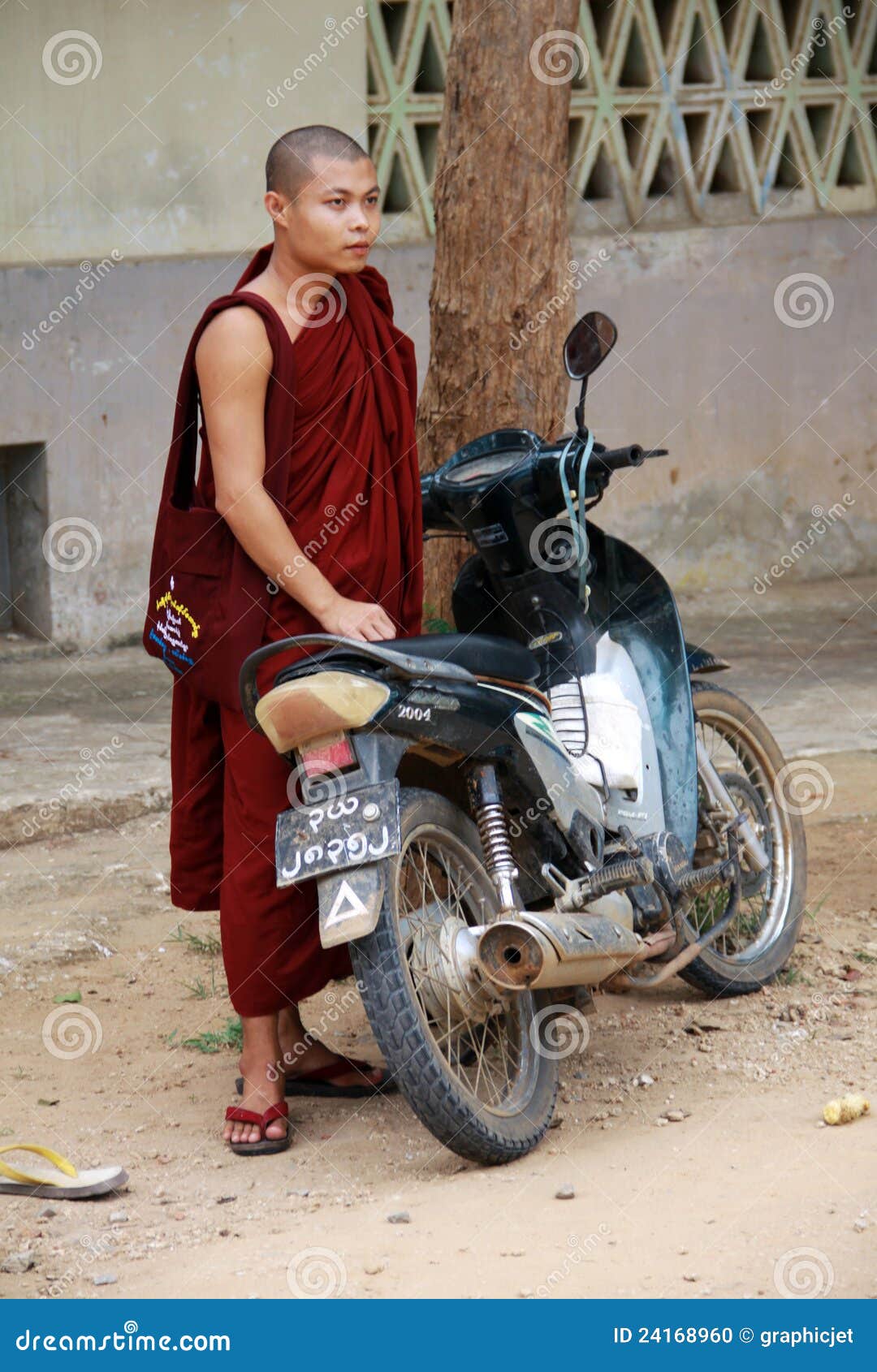 Myanmar Monk And His Disciple Editorial Photo | CartoonDealer.com ...