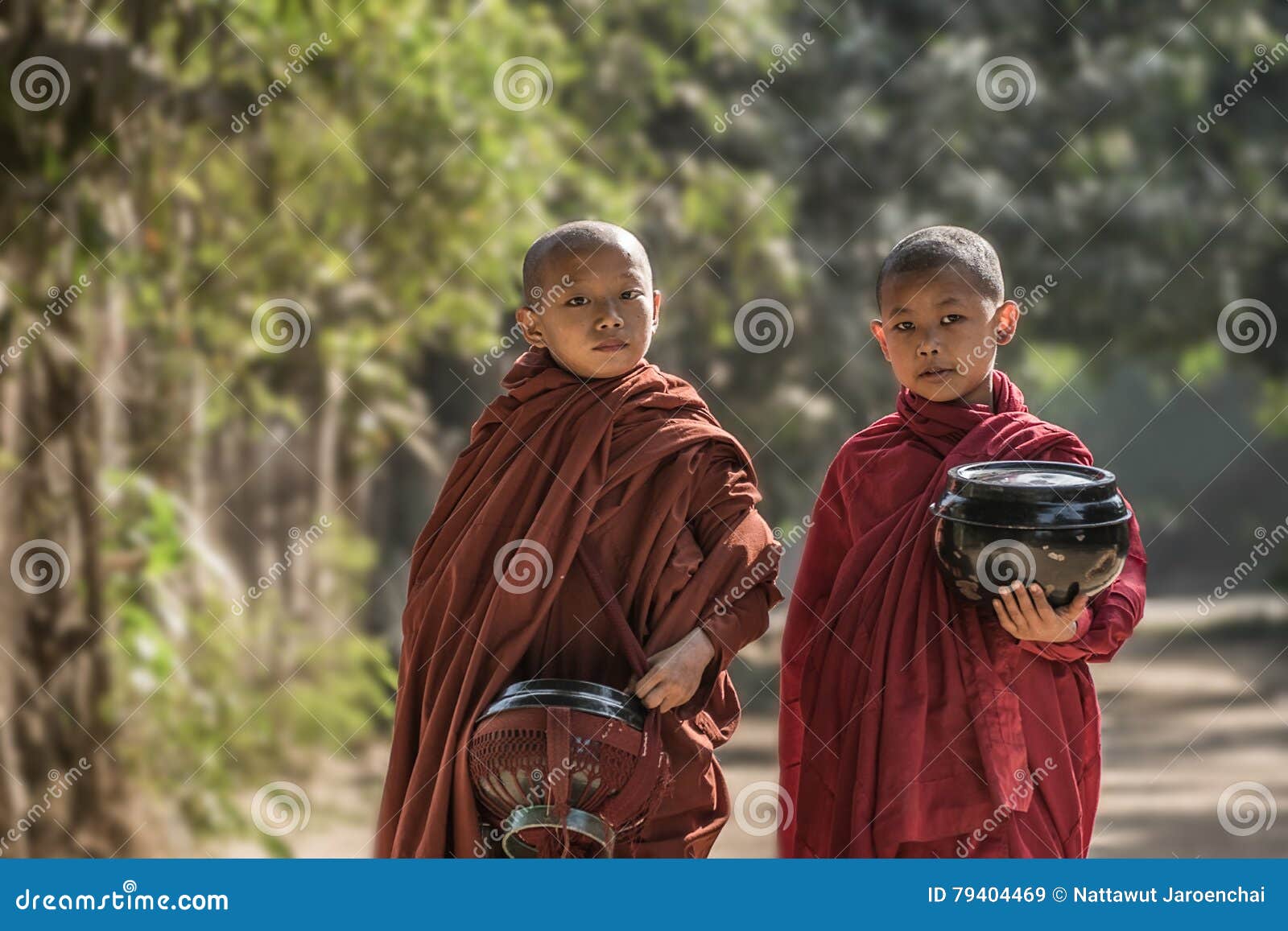 Myanmar Monk And His Disciple Editorial Photo | CartoonDealer.com ...