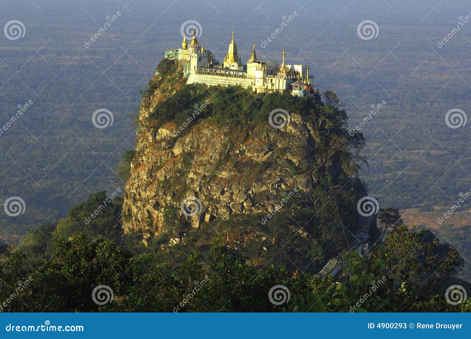 Myanmar, Mount Popa stock image. Image of hermit, religion - 4900293