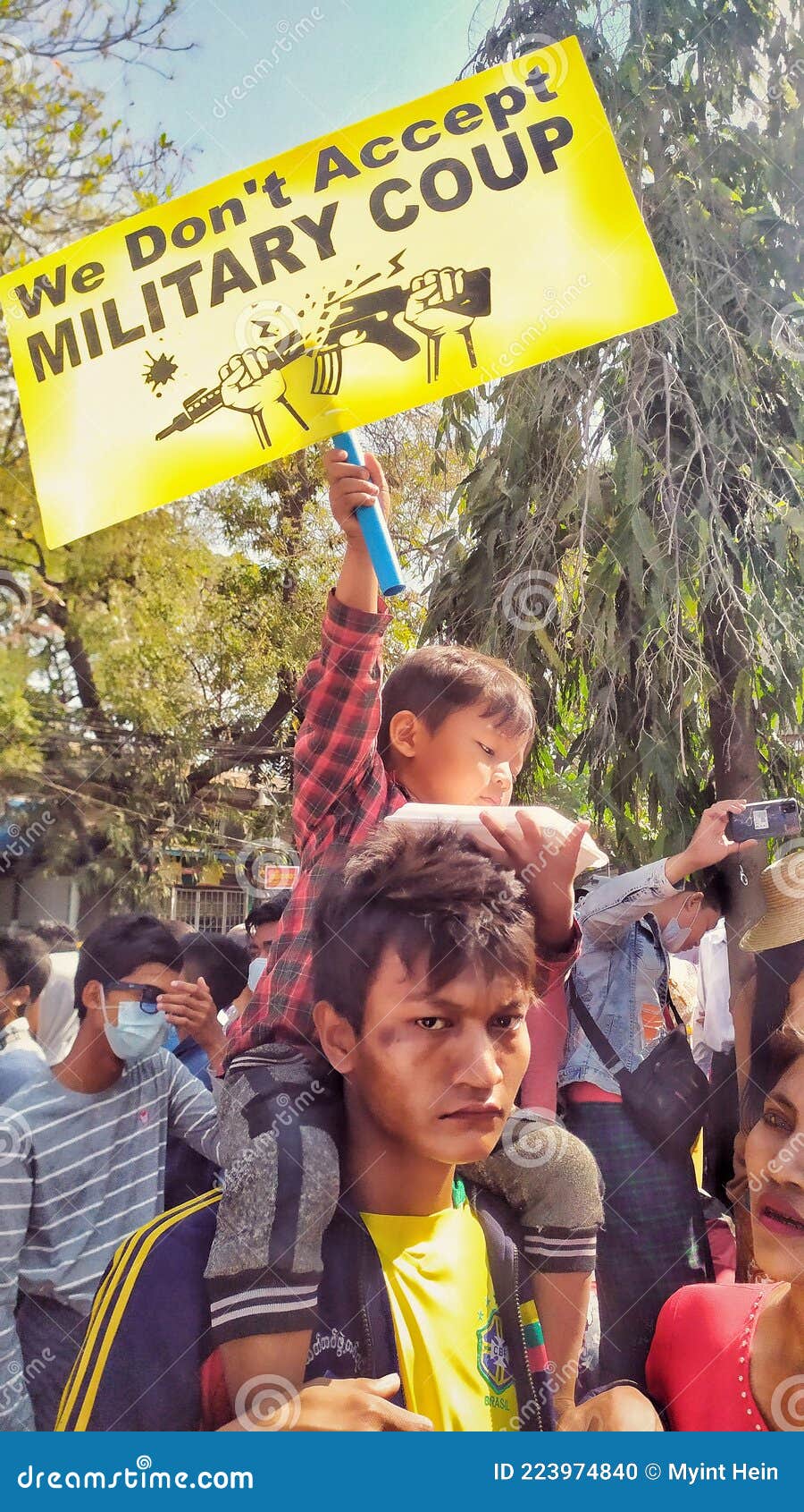 Myanmar Spring Revolution for Democracy Editorial Image - Image of ...