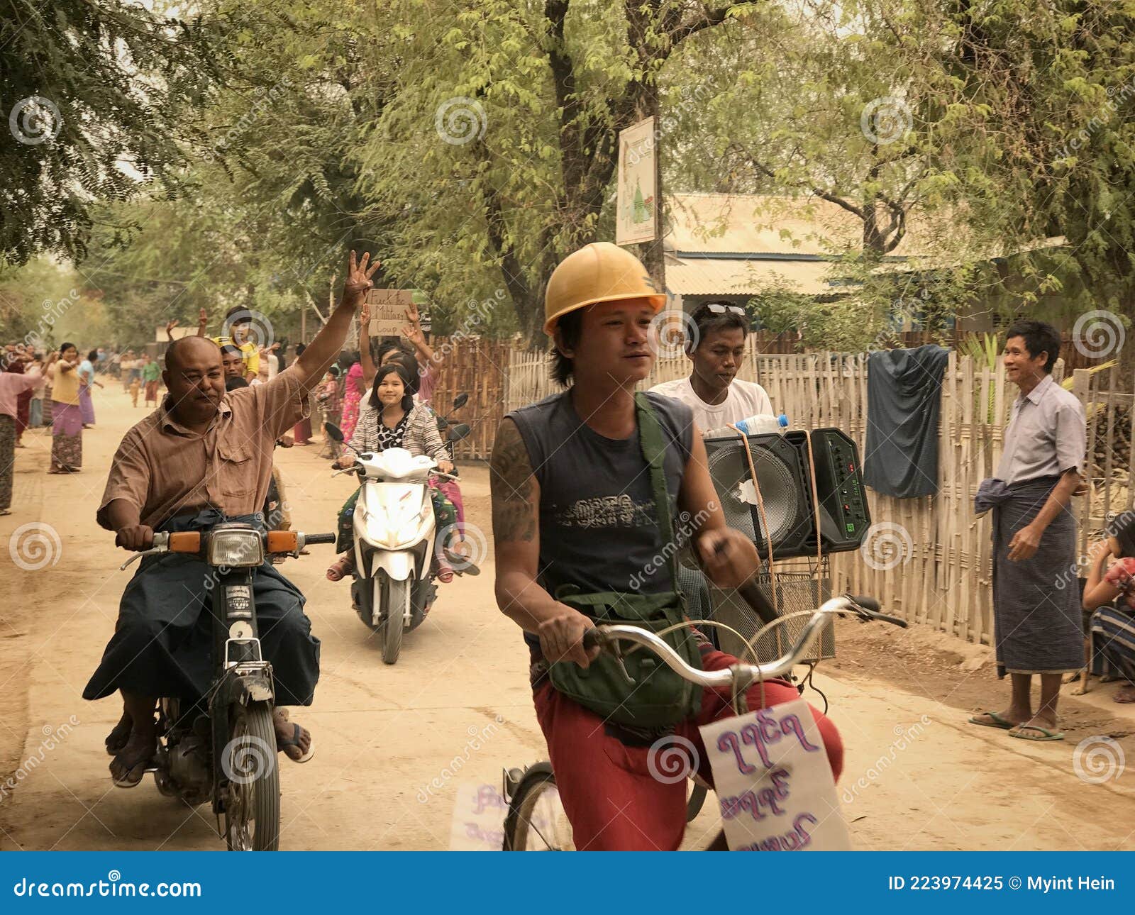 Myanmar Spring Revolution for Democracy Editorial Image - Image of ...