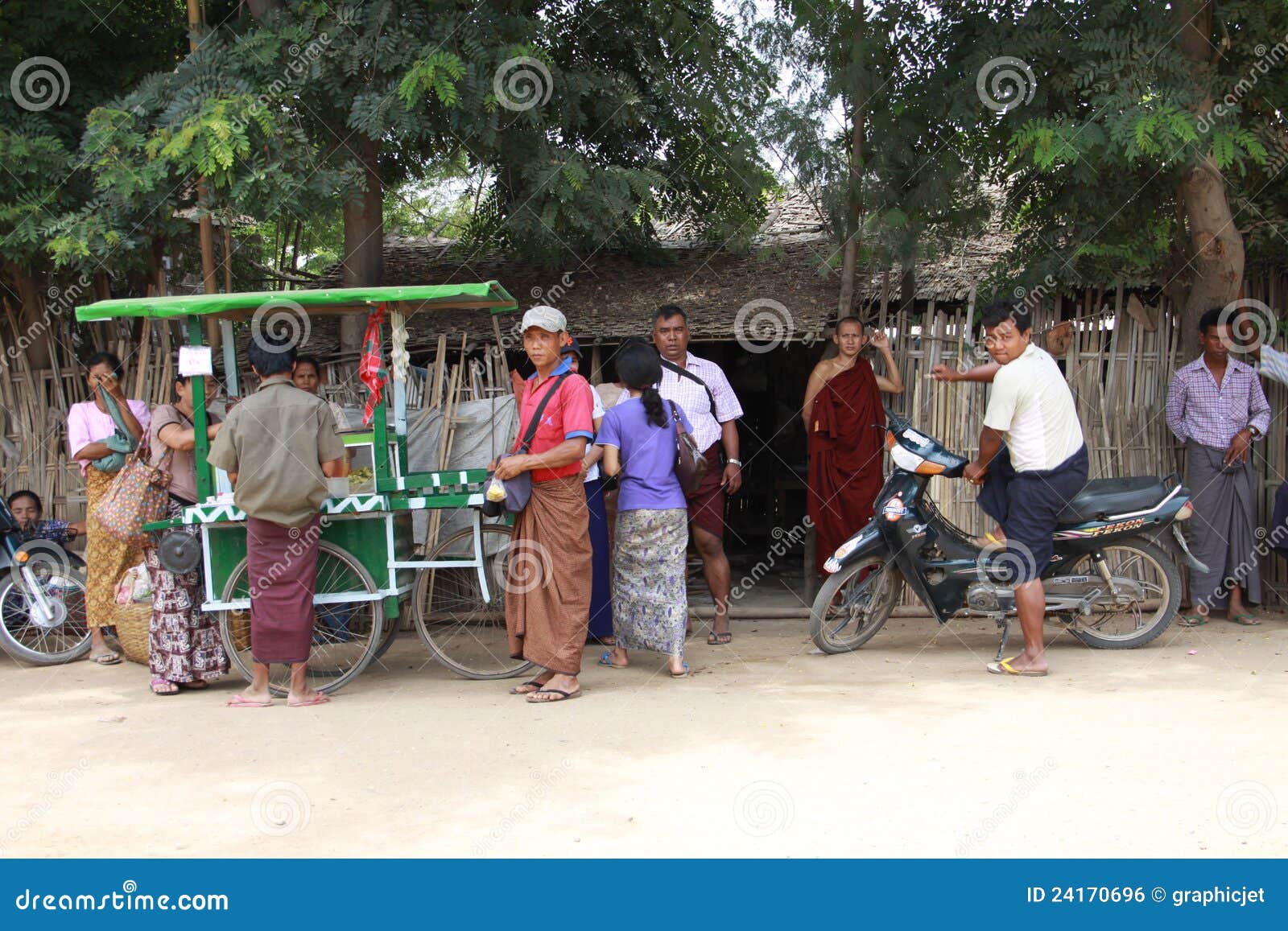 Myanmar street life editorial photo. Image of birmania - 24170696