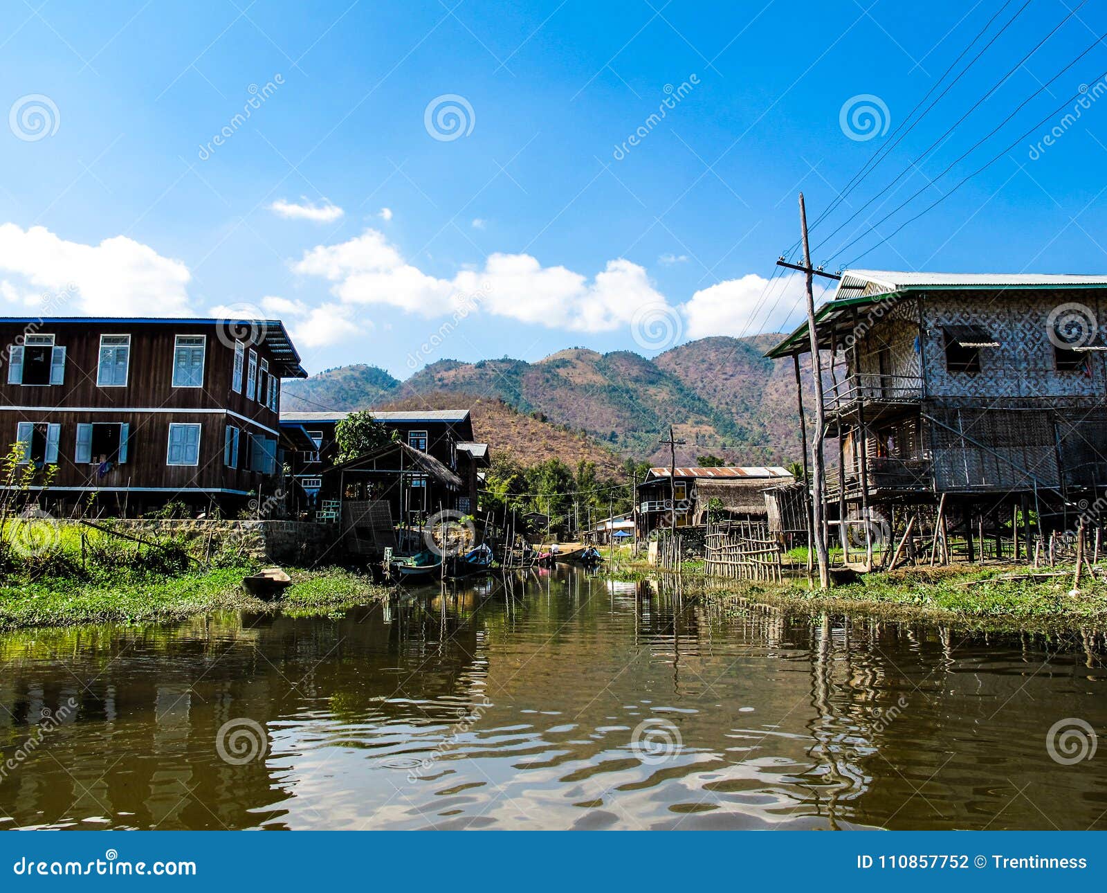 Myanmar in the summer editorial photography. Image of rivers - 110857752