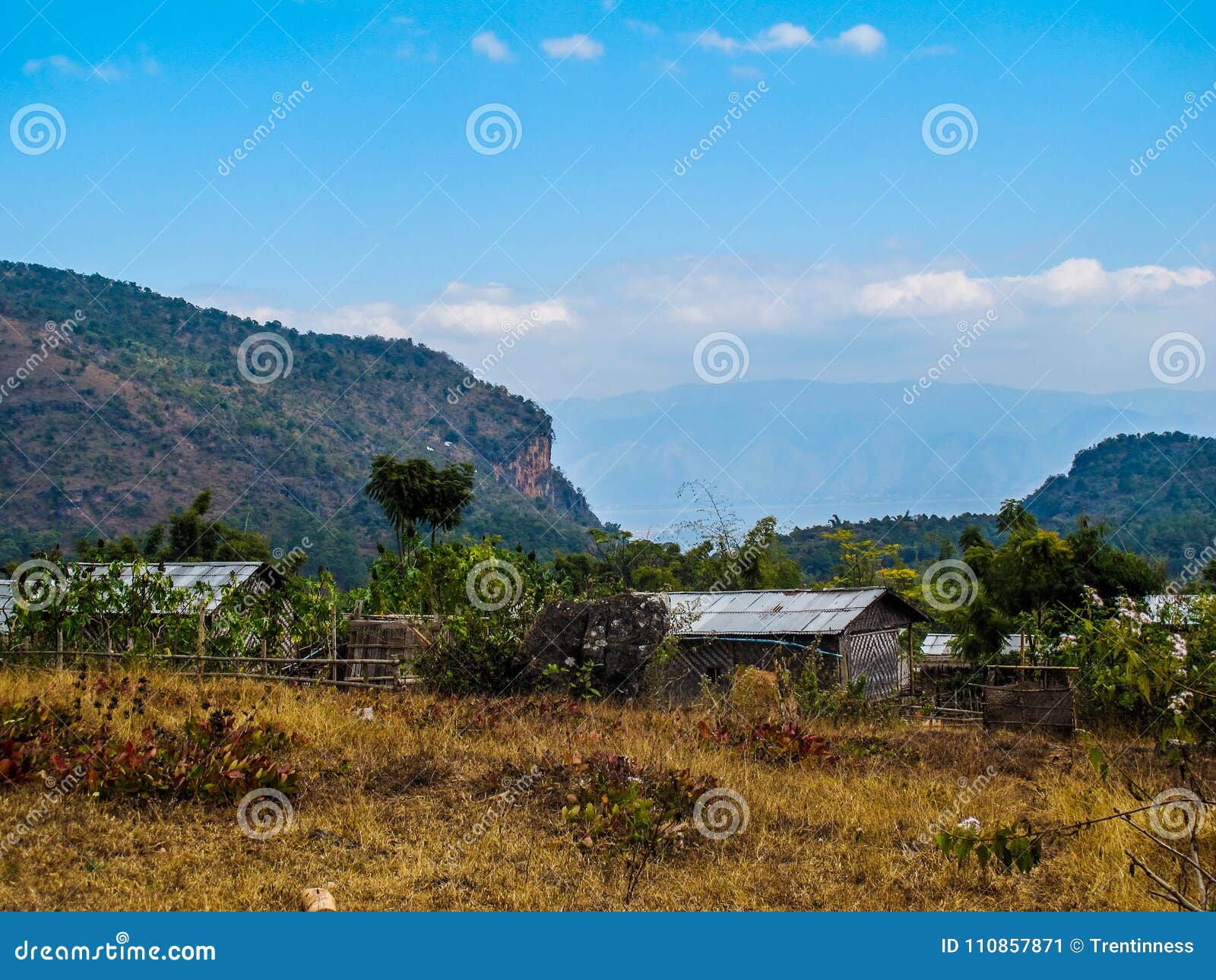 Myanmar in the summer stock image. Image of fields, brick - 110857871