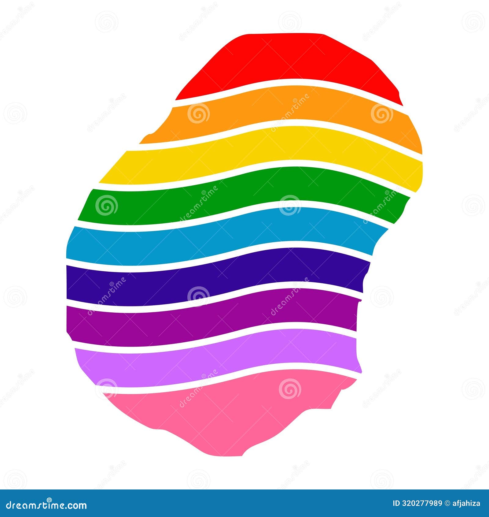 Nauru Swoosh Silhouette Rainbow Map Stock Vector - Illustration of ...