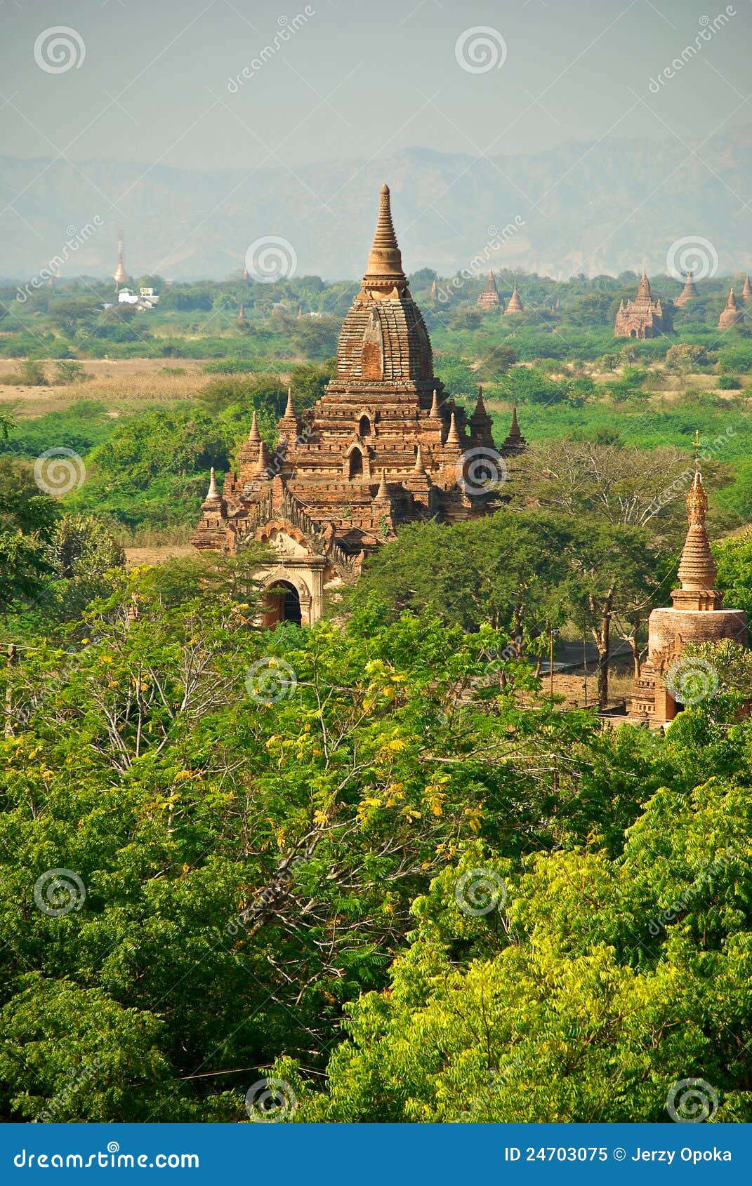Myanmar temples stock image. Image of monument, burma - 24703075